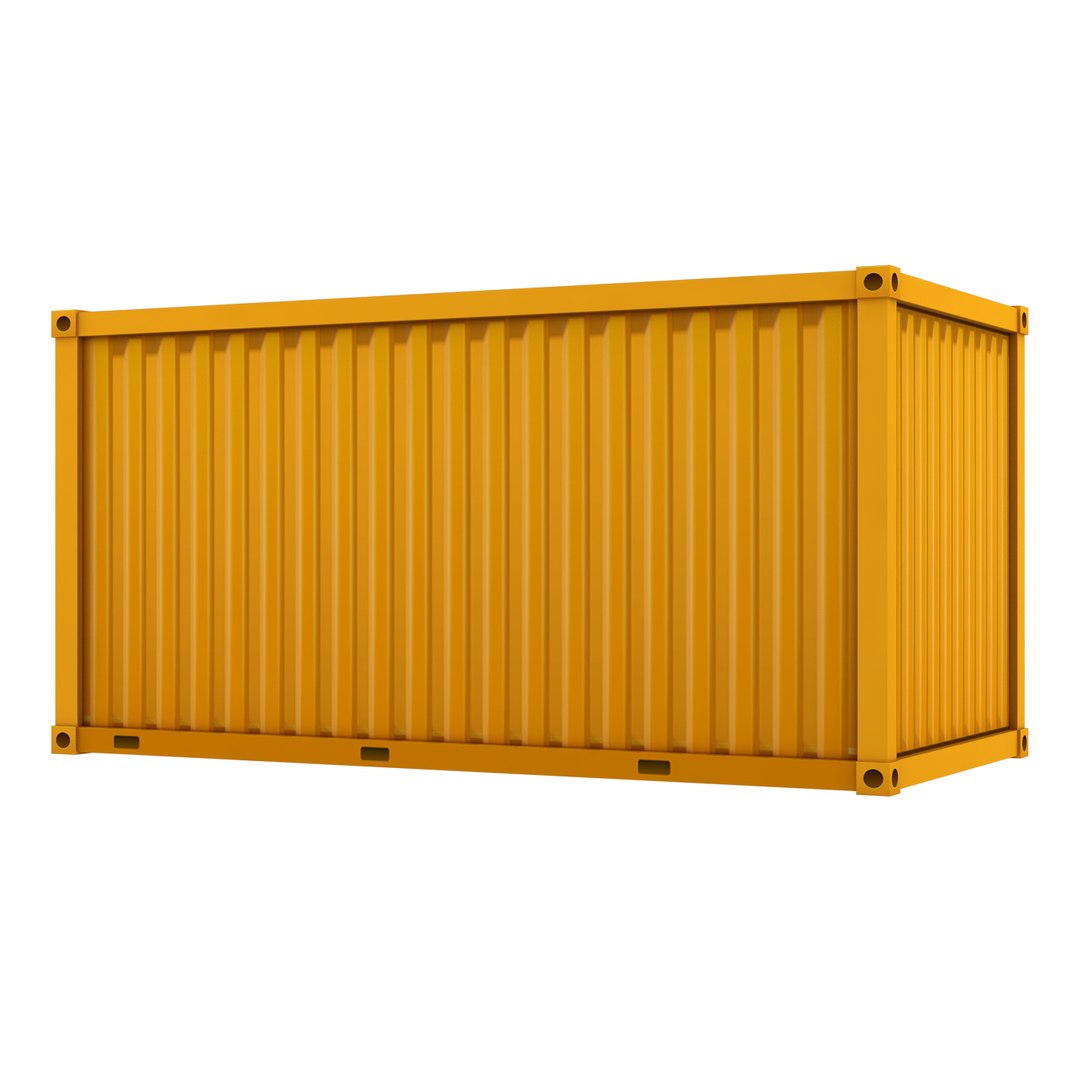 Modeled Cartoon Cargo Container Model - TurboSquid 1474676