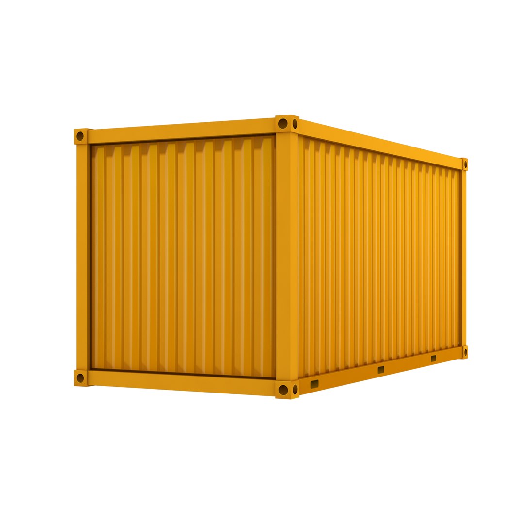 Modeled Cartoon Cargo Container Model - TurboSquid 1474676