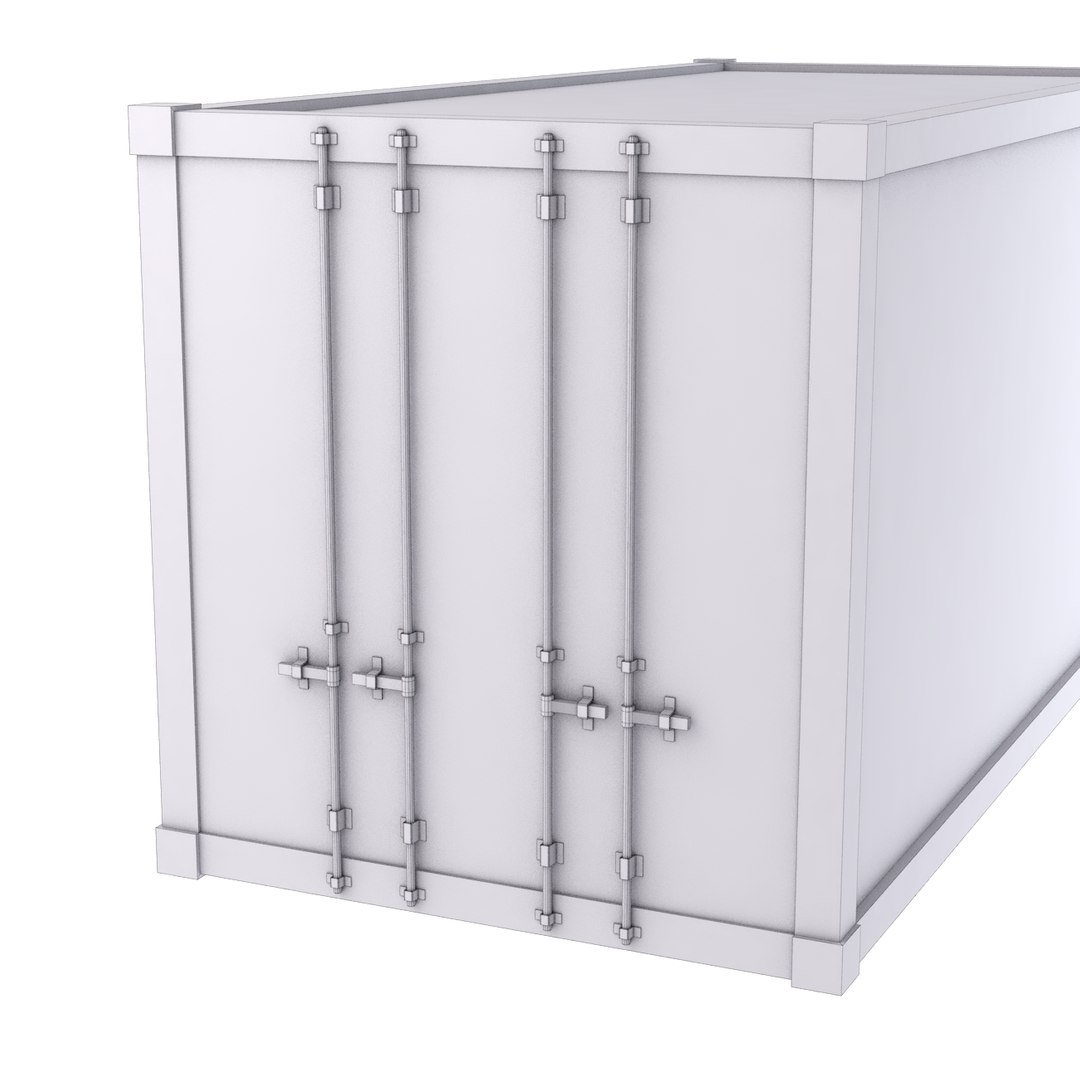 Modeled Cartoon Cargo Container Model - TurboSquid 1474676