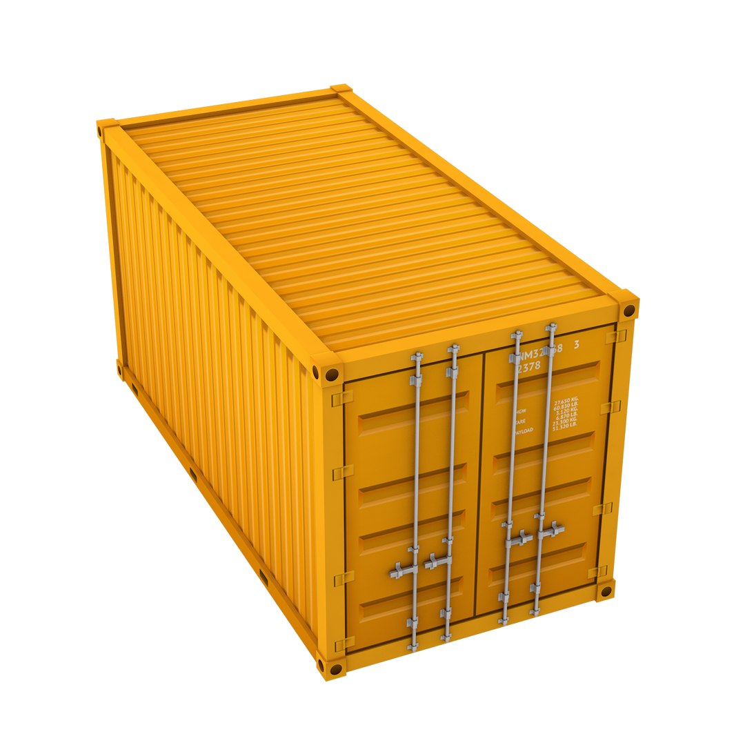 Modeled Cartoon Cargo Container Model - TurboSquid 1474676