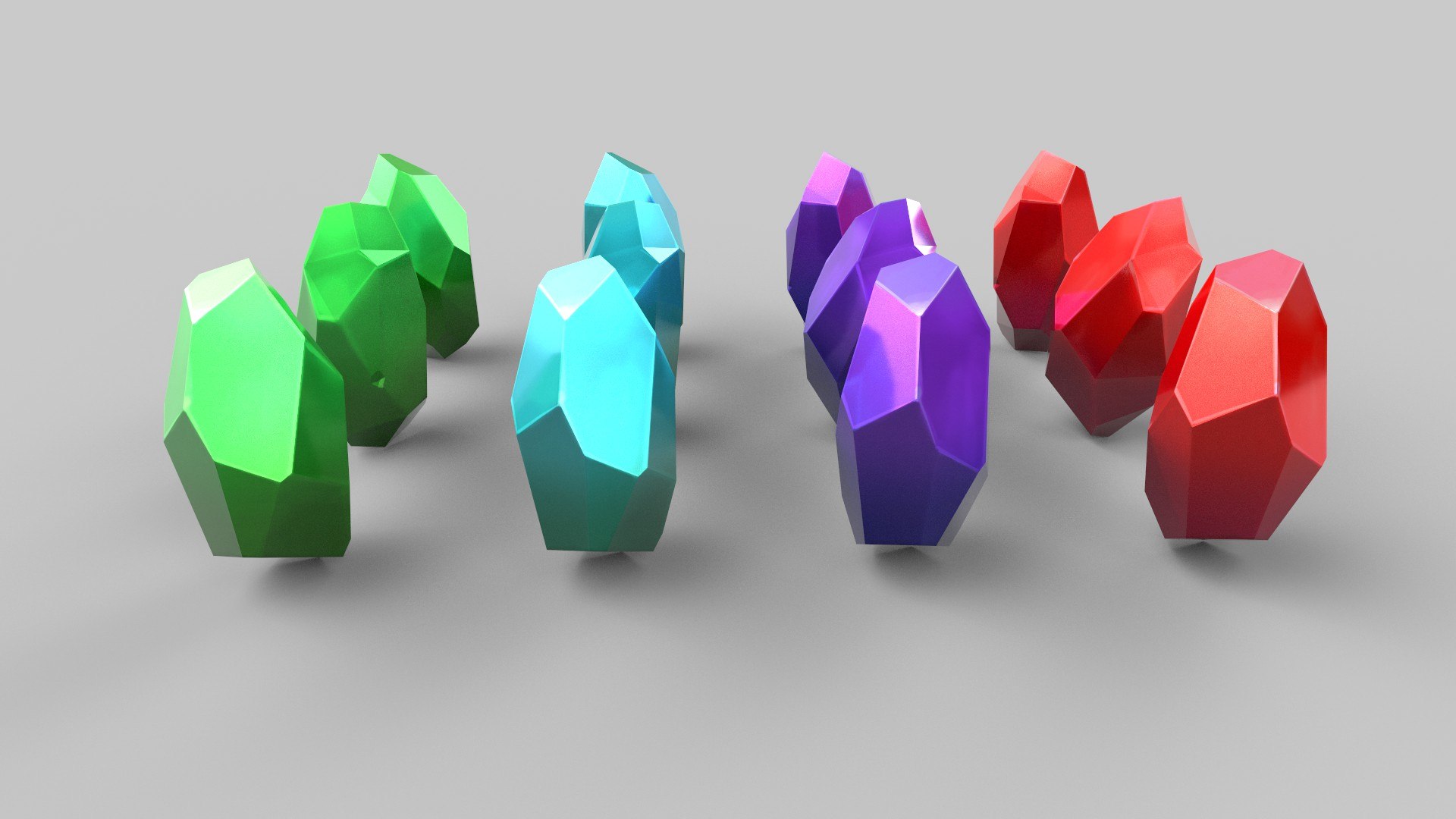 3D Mini gems - TurboSquid 1865123