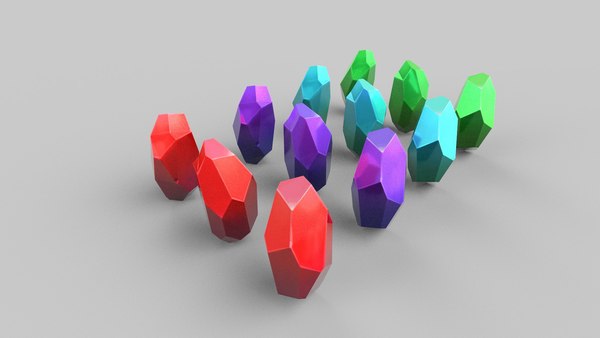 3D Mini gems - TurboSquid 1865123