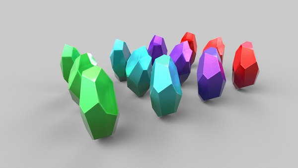 3D Mini gems - TurboSquid 1865123