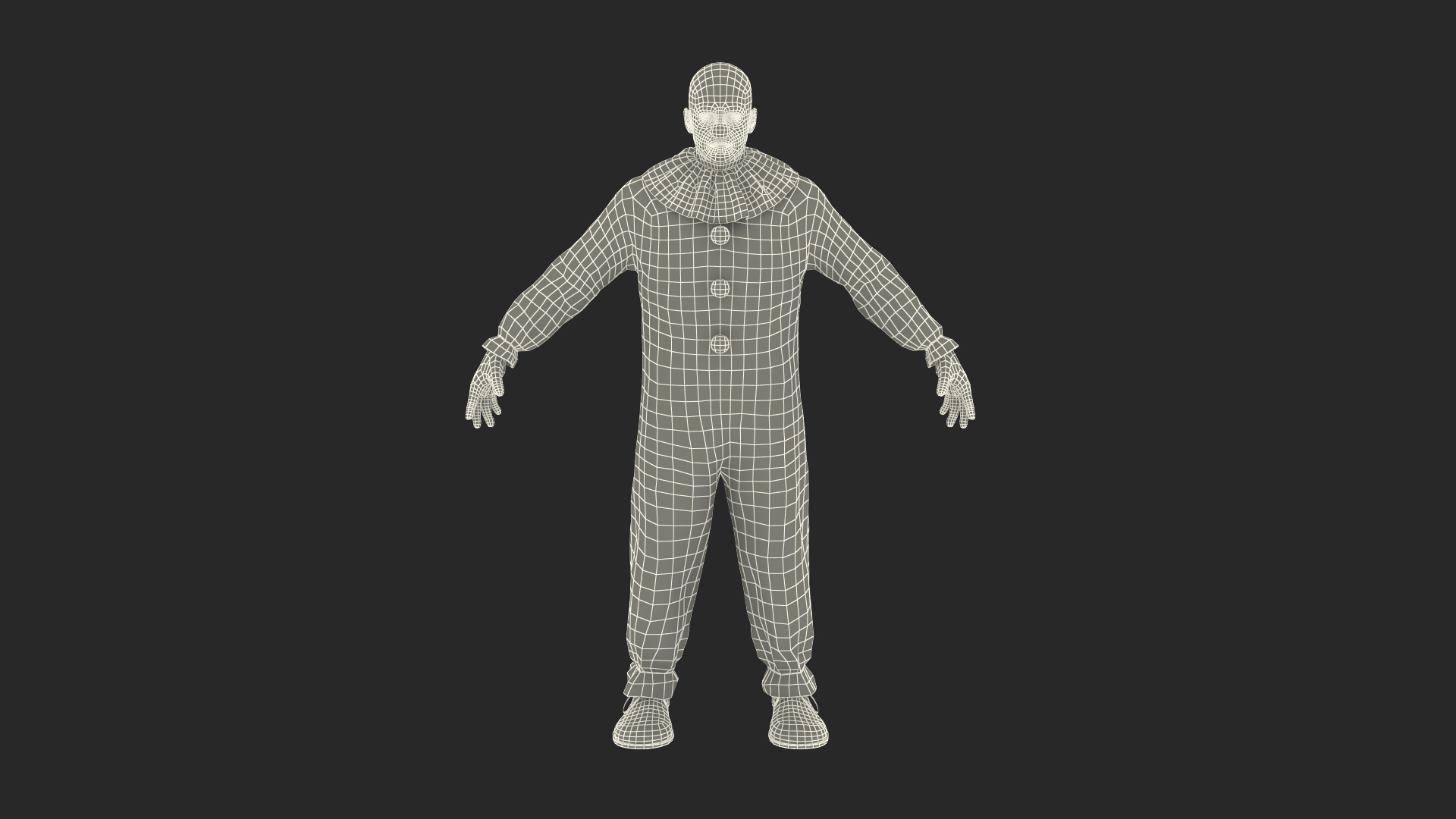 3D Bald Clown Rigged - TurboSquid 1602452