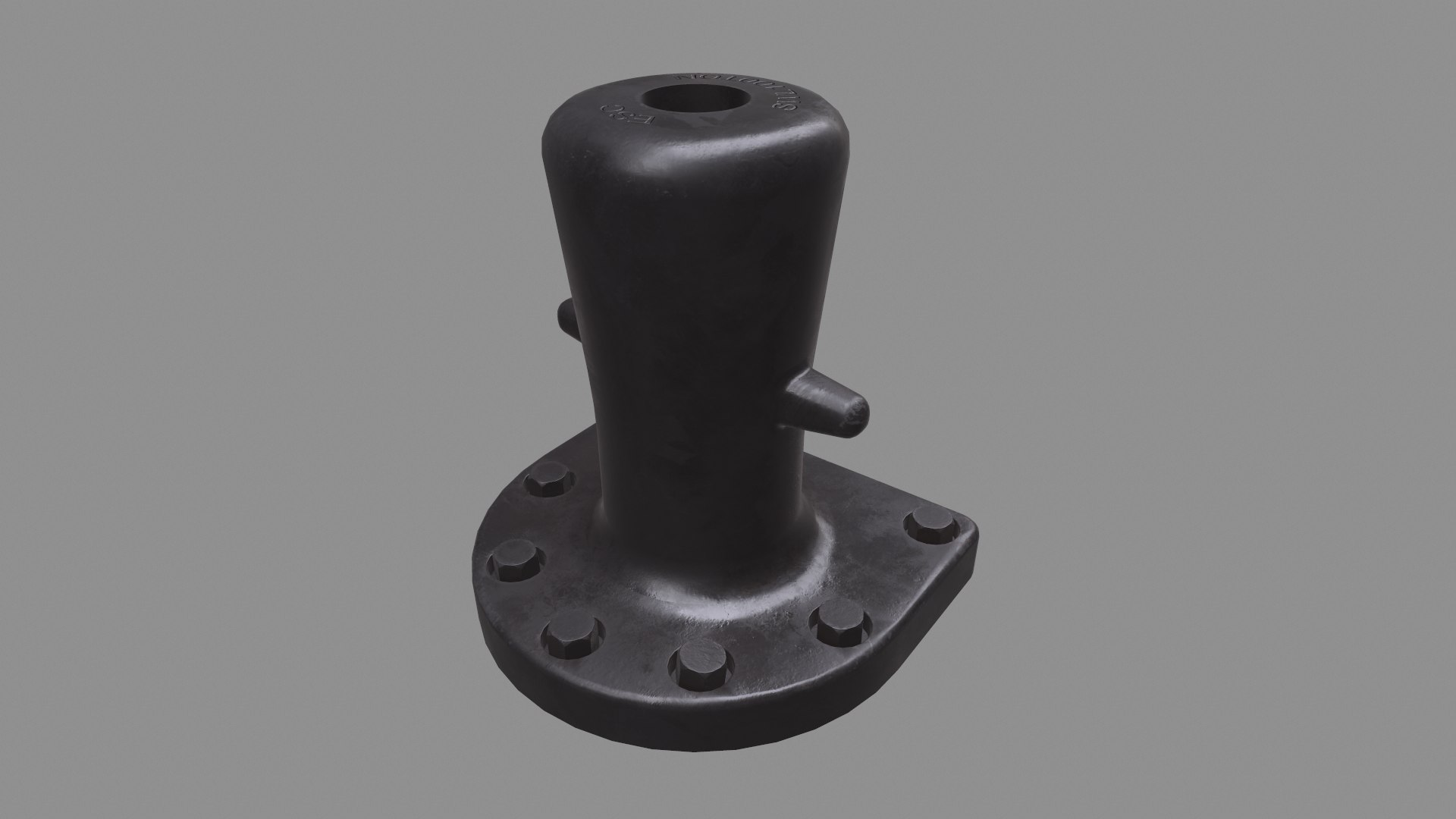 3D Model Single Bitt Mooring Bollard - TurboSquid 2039872