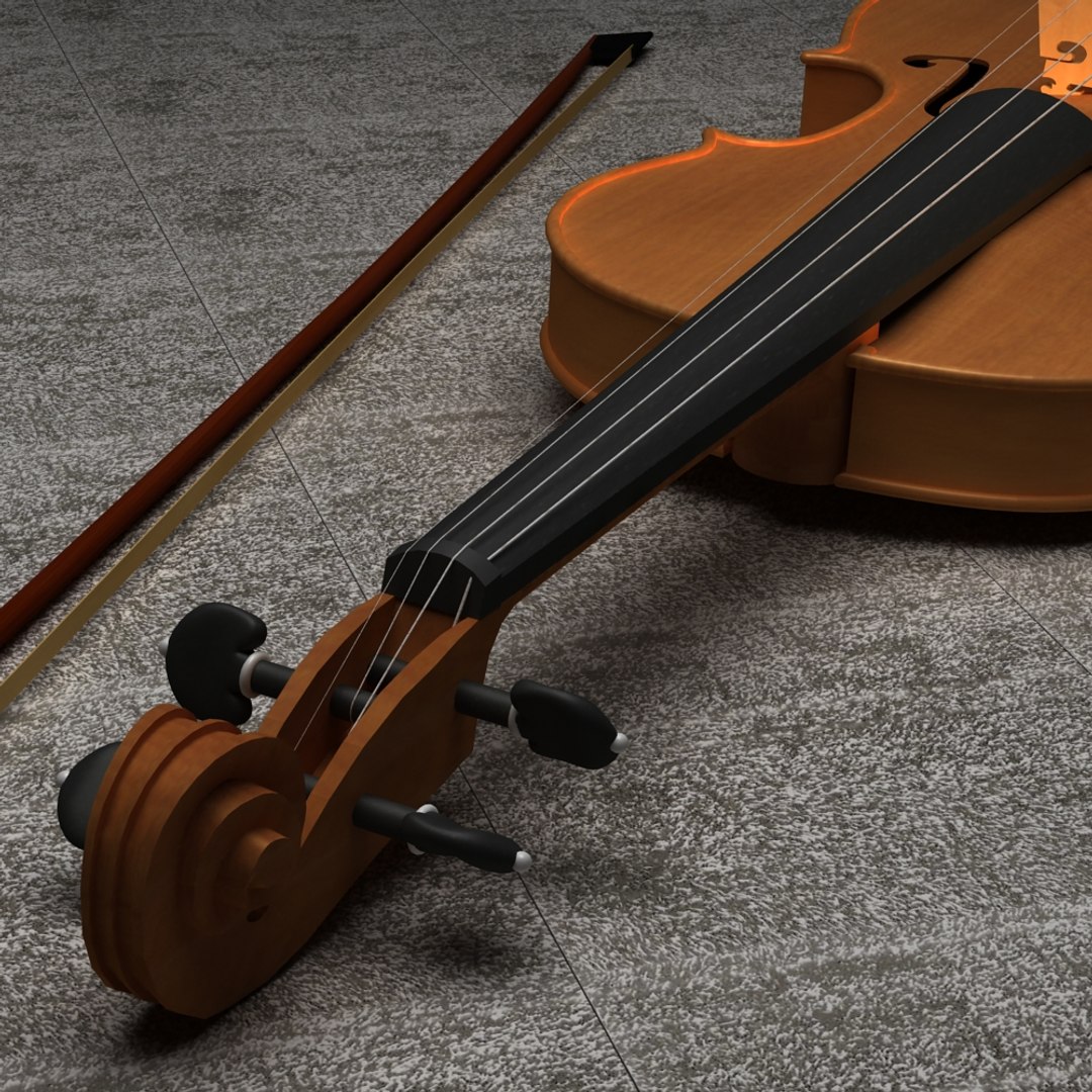 3d Violin Model