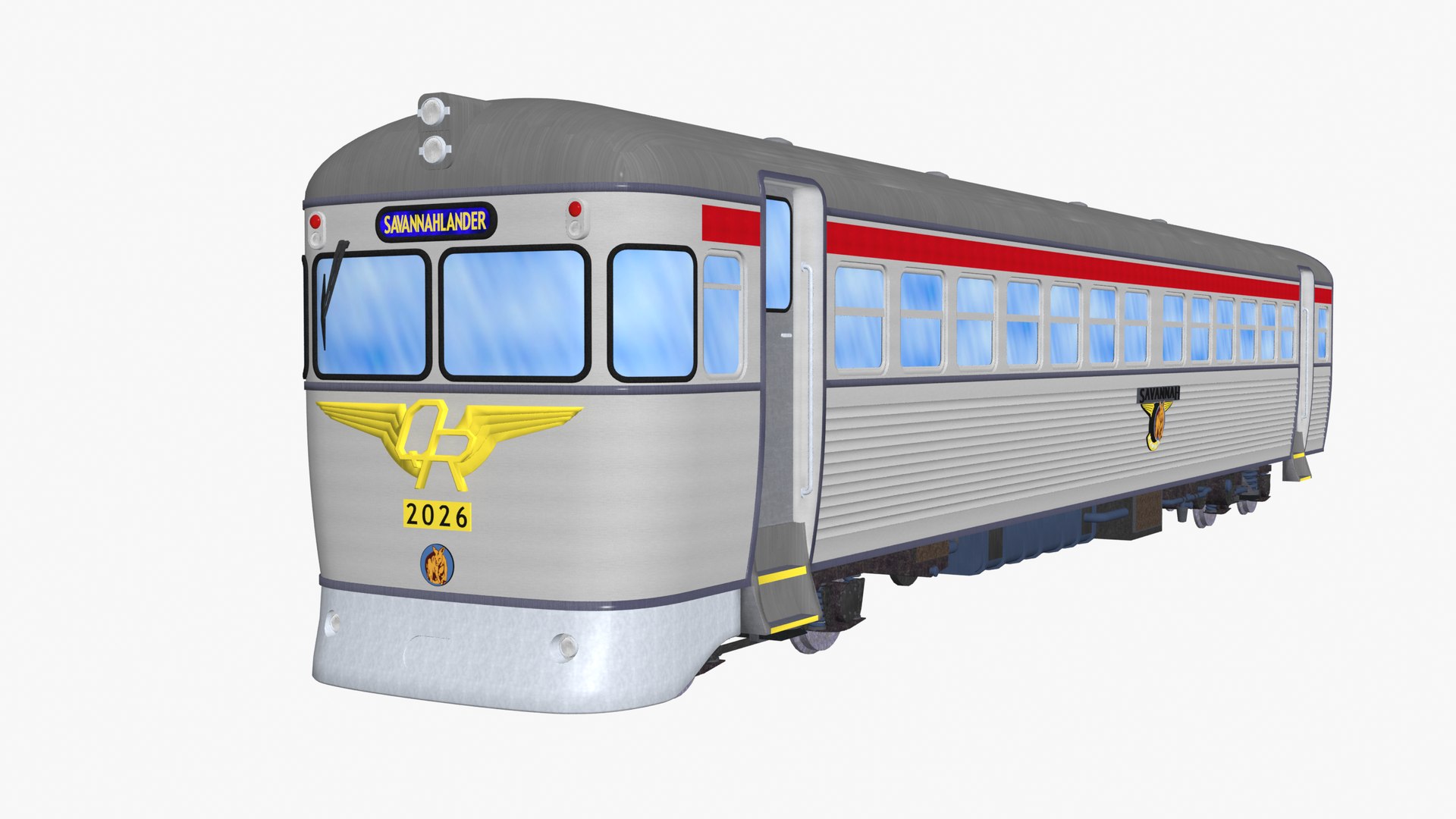 3D Savannahlander - Queensland Railways Passenger Train Model ...