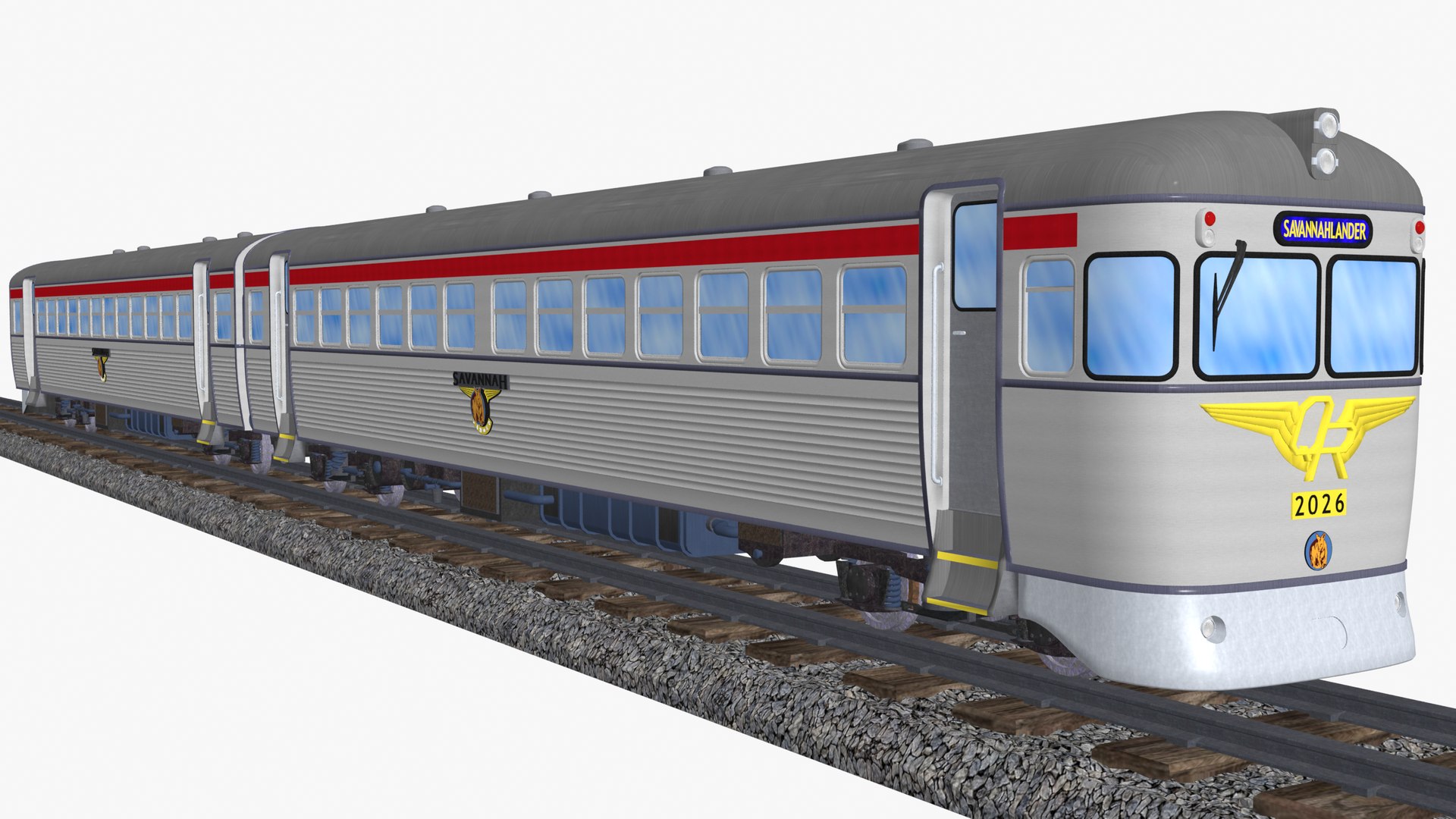 3D Savannahlander - Queensland Railways Passenger Train Model ...
