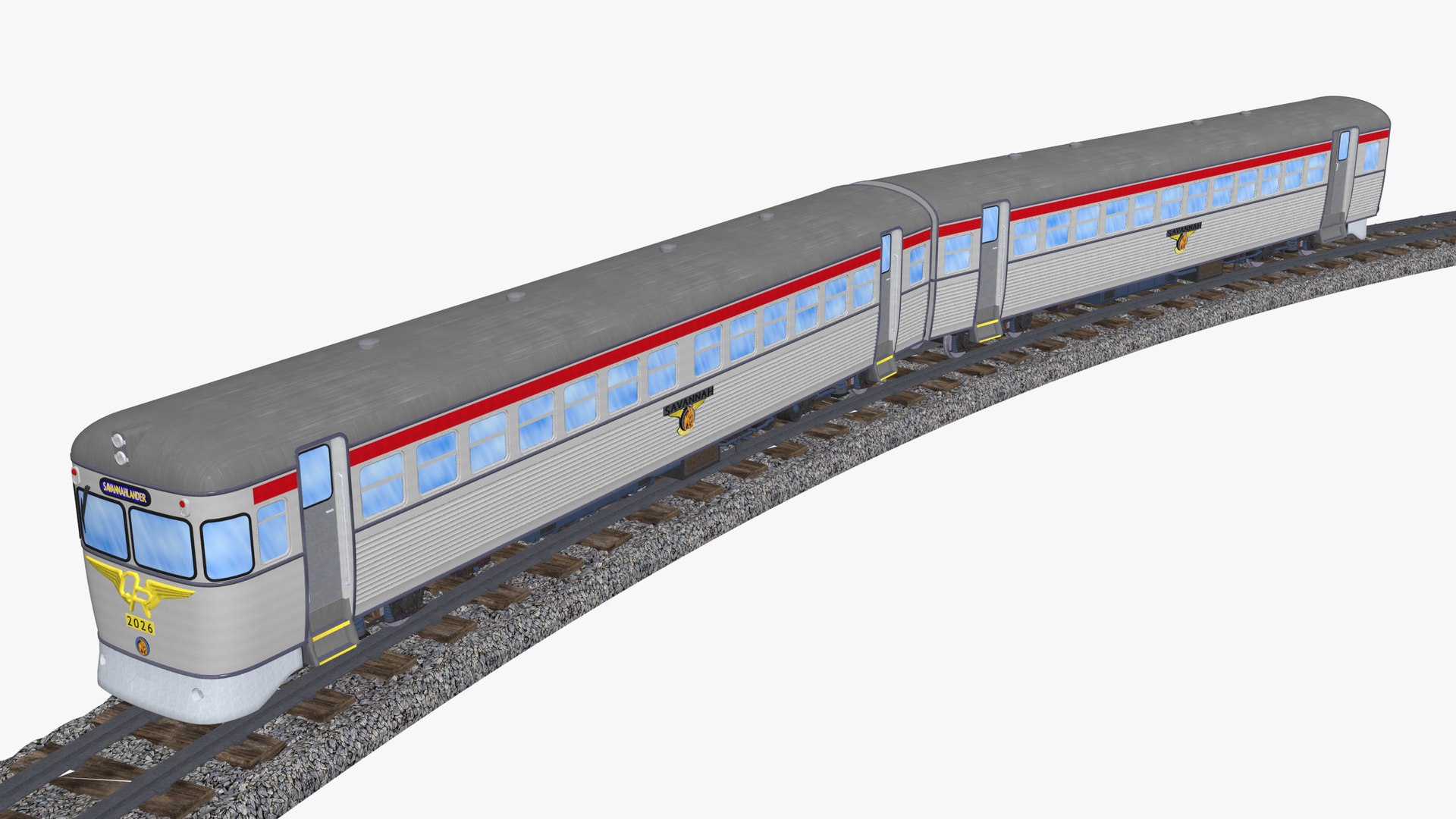 3D Savannahlander - Queensland Railways Passenger Train Model ...