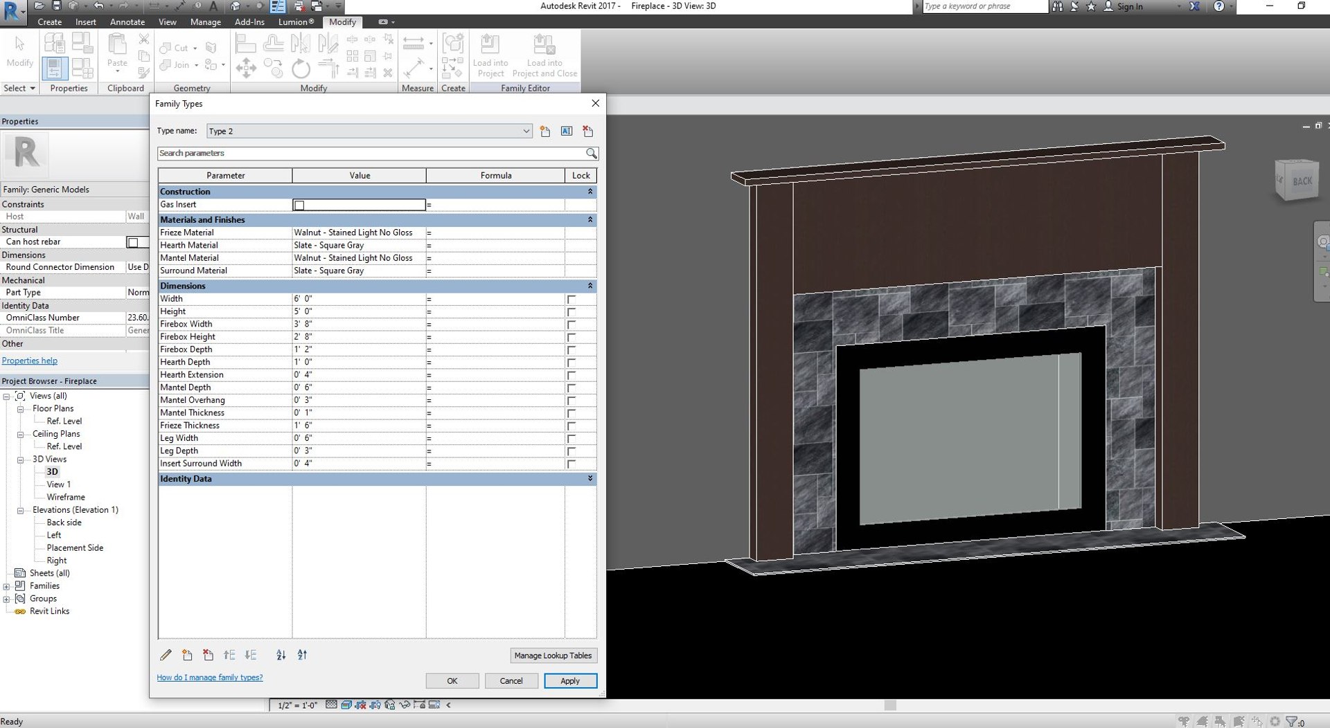 3D Parametric Fireplace - TurboSquid 2288943