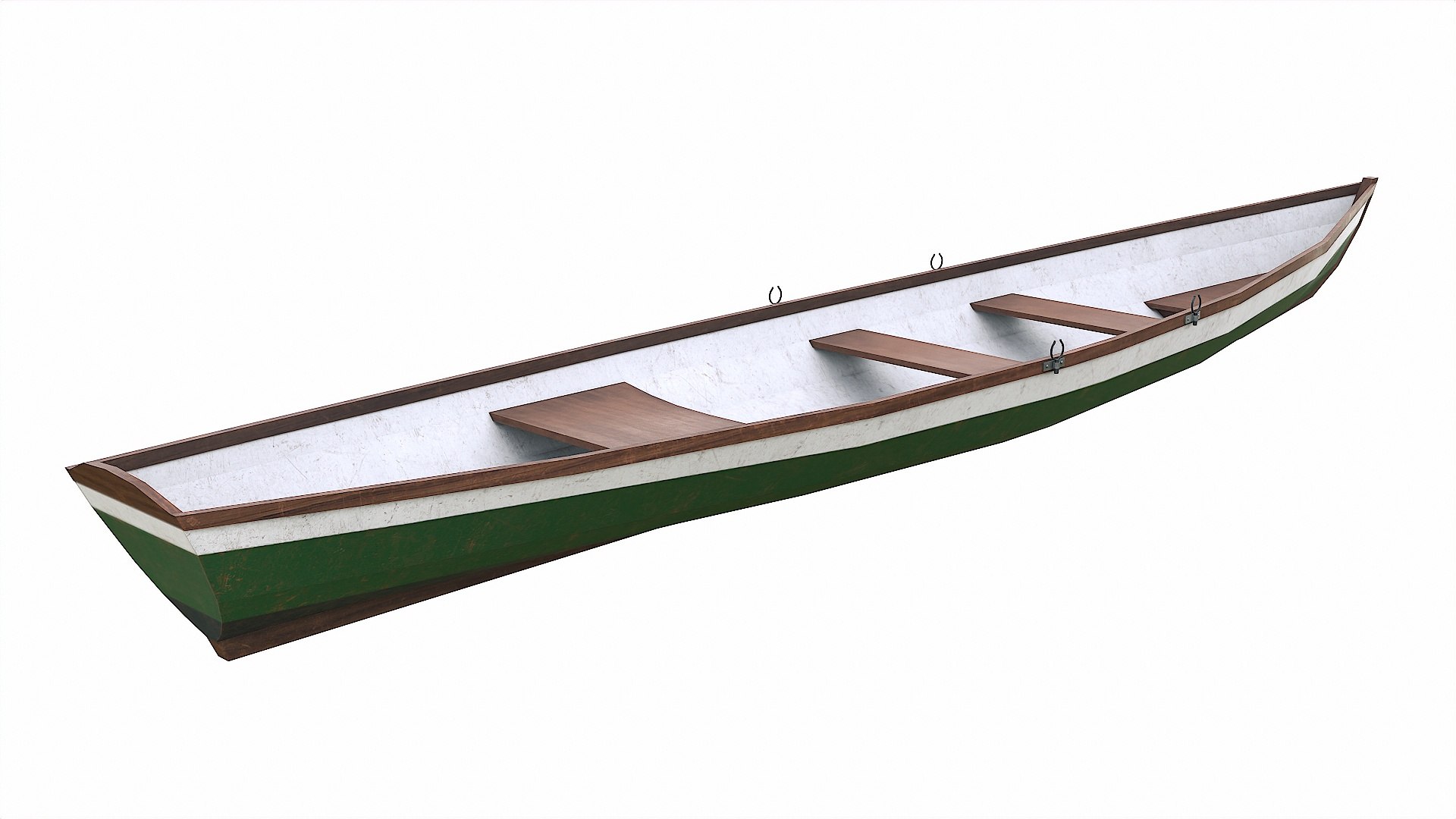 Painted Wooden Boat v9 3D model - TurboSquid 1850184