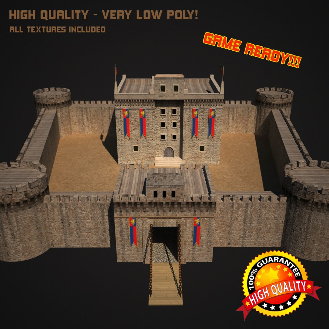 3d Medieval Castle Model