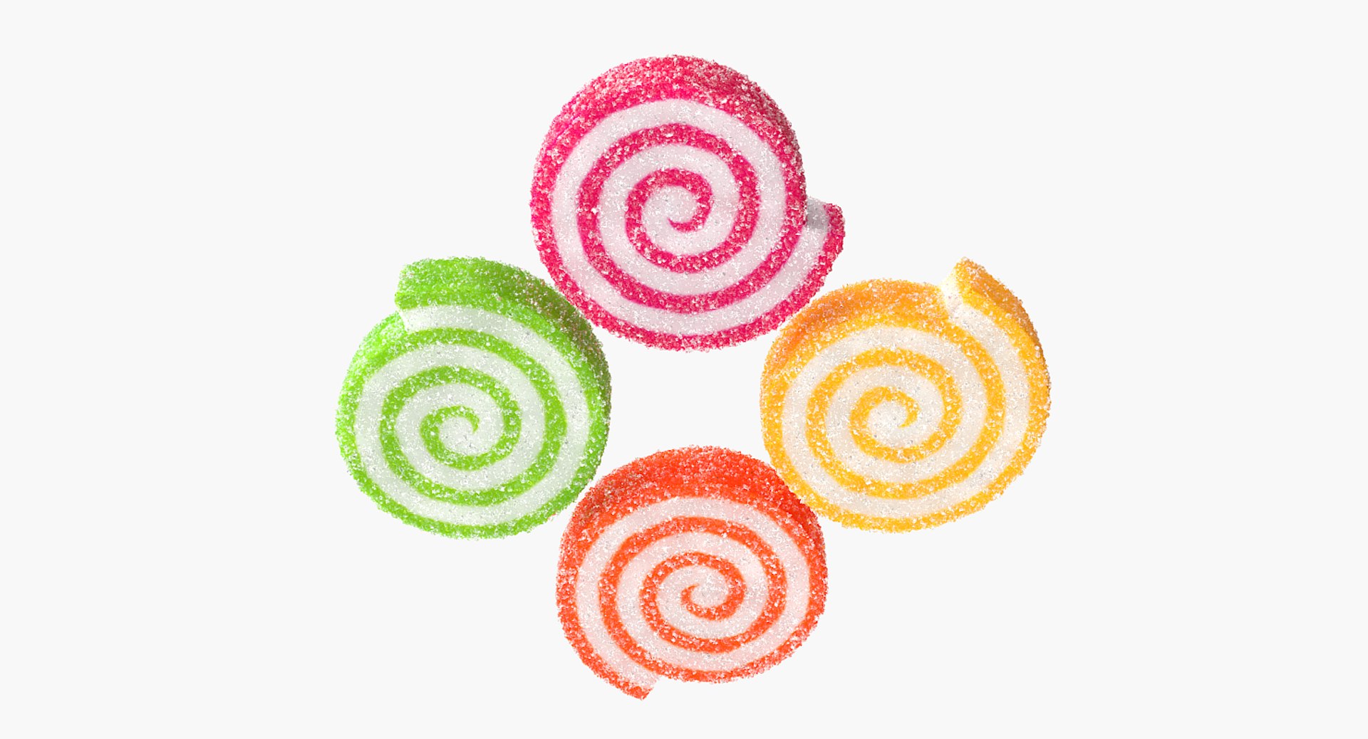 Realistic Sugar Paste Rolls 3d Max