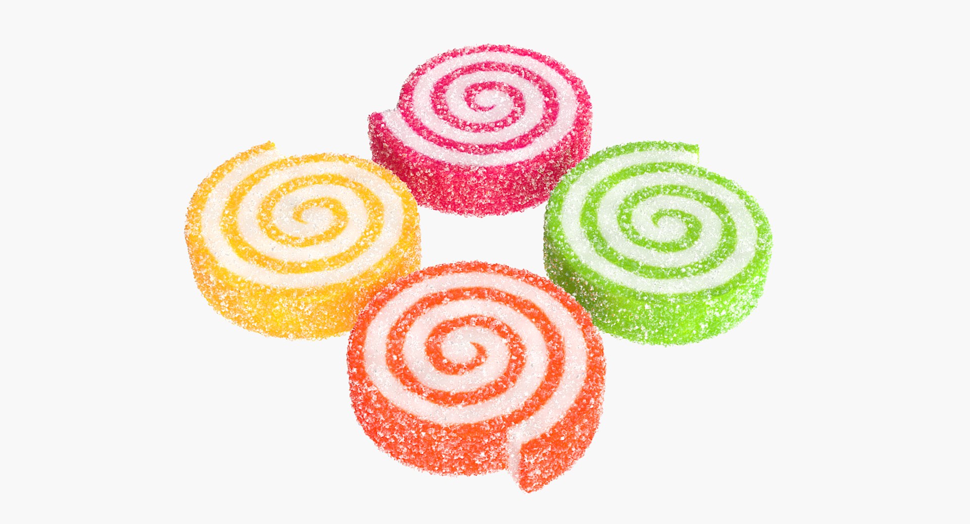 Realistic Sugar Paste Rolls 3d Max