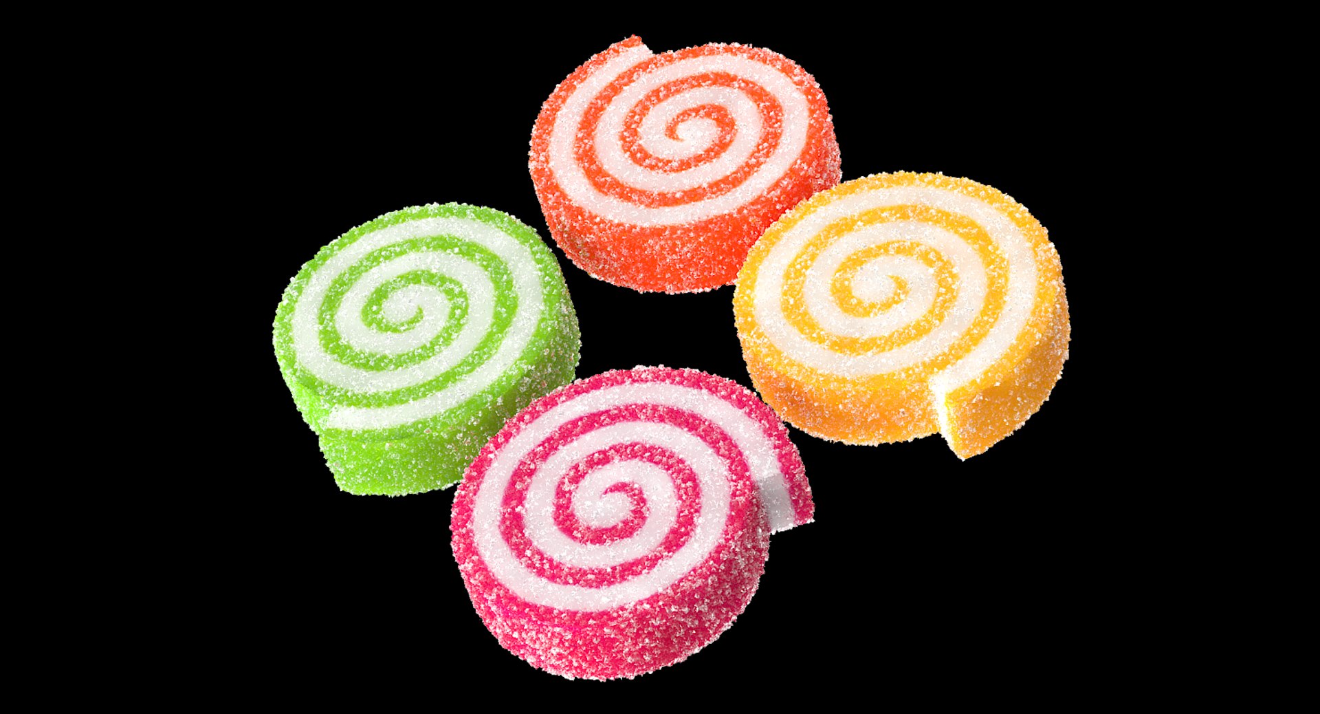realistic sugar paste rolls 3d max