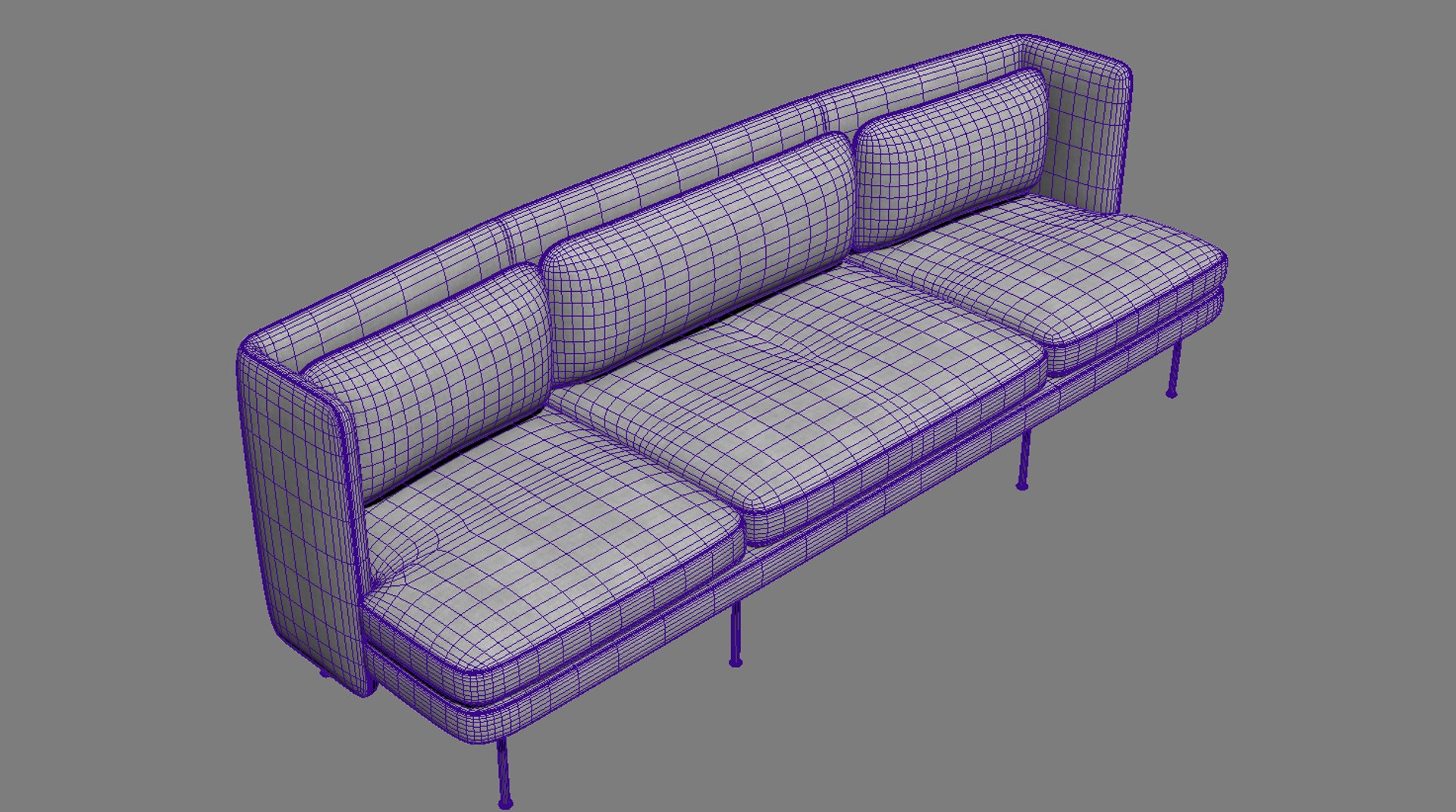 Bloke Sofa Blu Dot 3D Model - TurboSquid 1293561