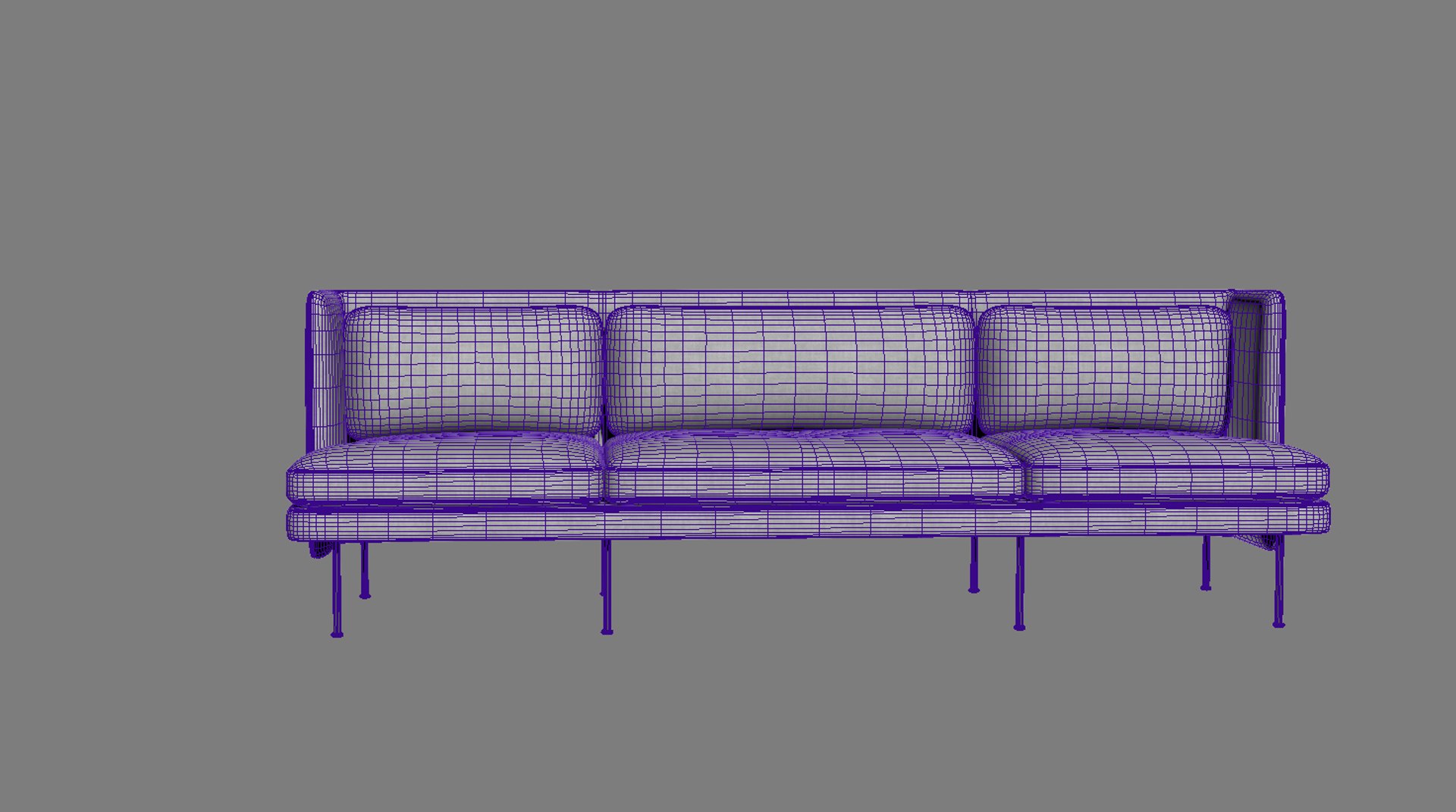 Bloke Sofa Blu Dot 3D Model - TurboSquid 1293561