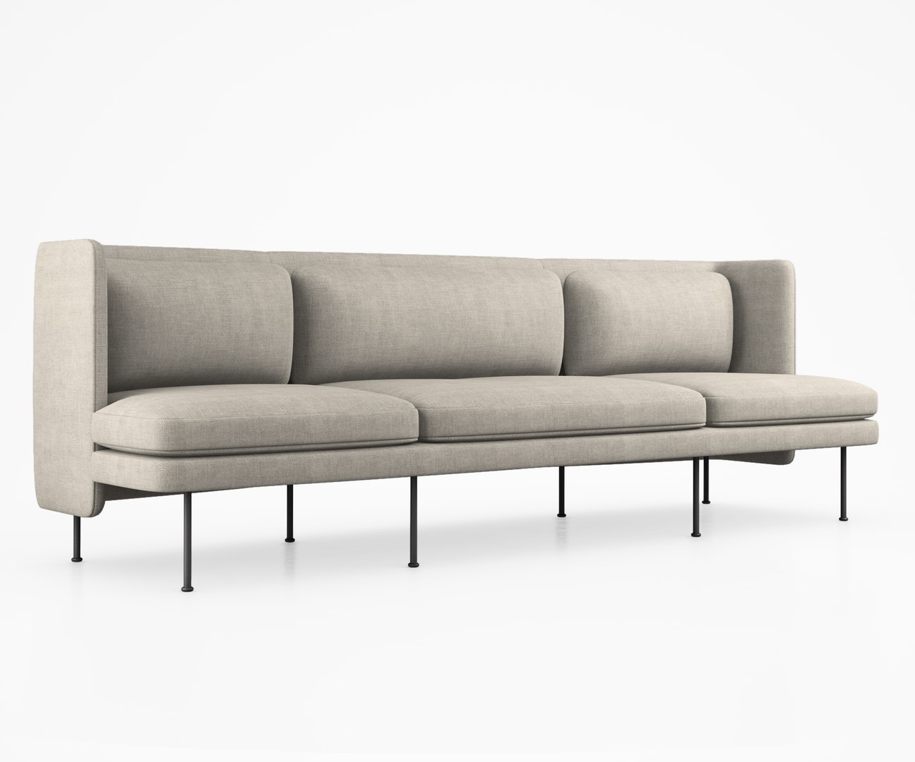 Bloke Sofa Blu Dot 3D Model - TurboSquid 1293561