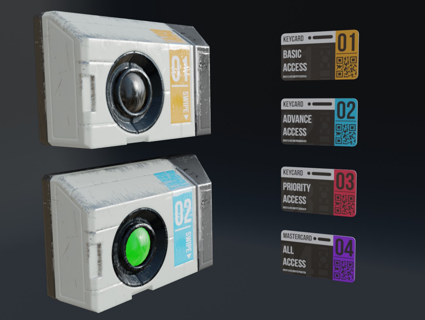 Sci-fi Keycard Scanner 3D Model - TurboSquid 1600914