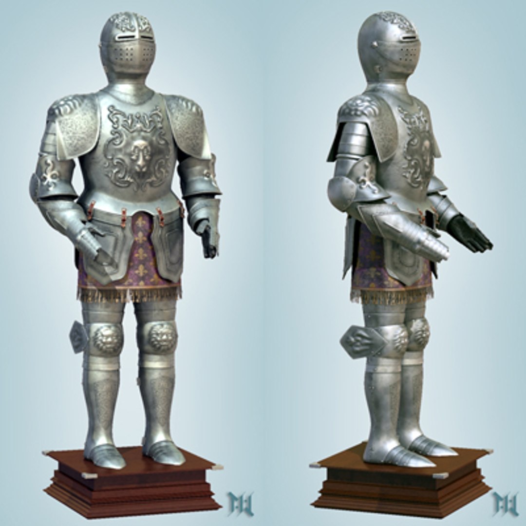 3d Bass Relief Armor Medieval Model