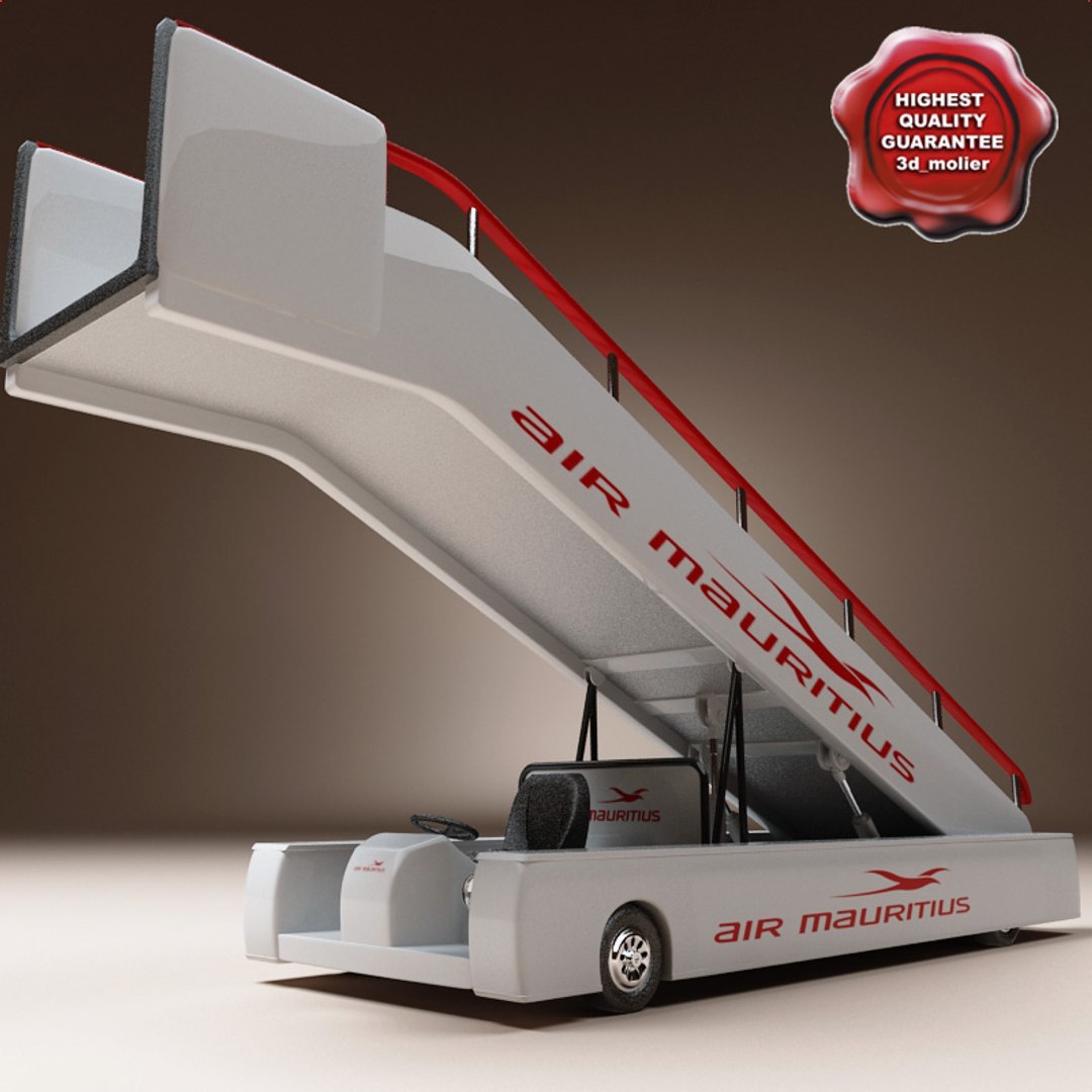 3d model airport stairs vehicle