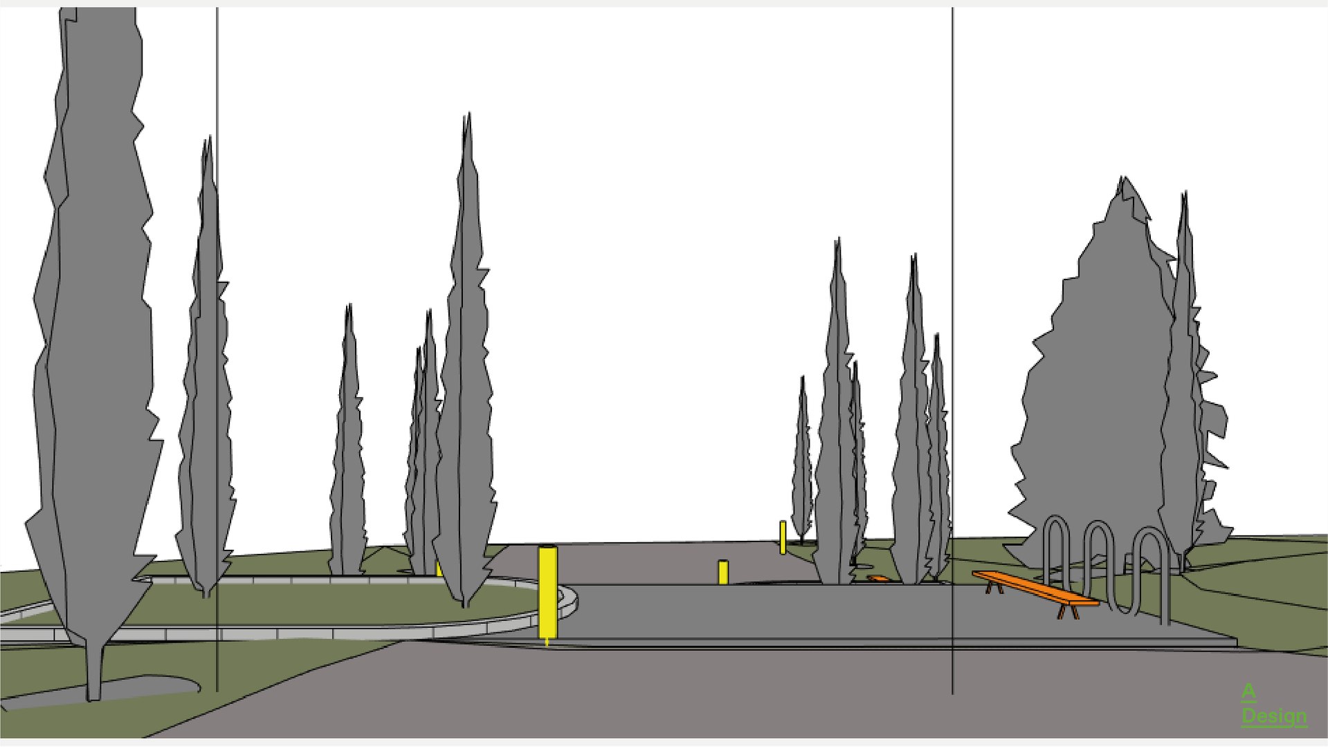 Rest zone - Revit model 3D model - TurboSquid 2018305