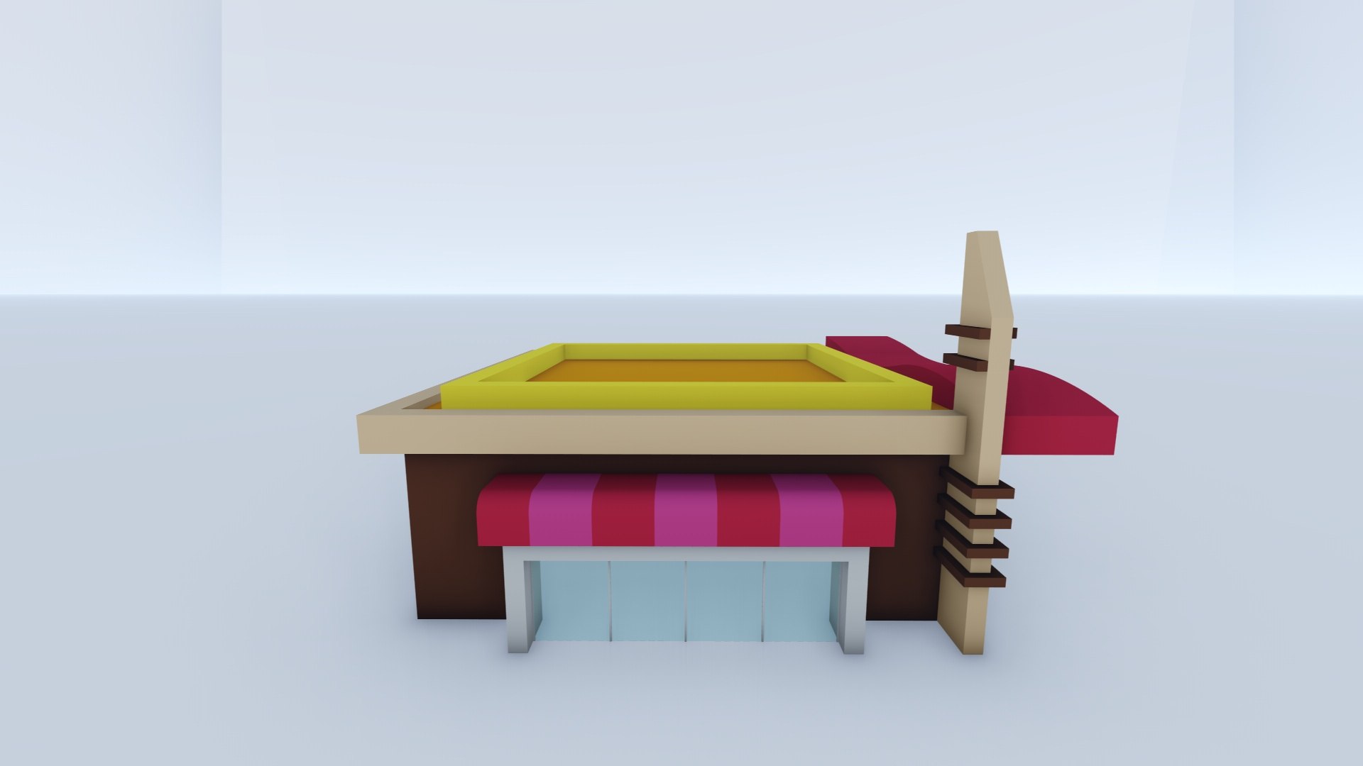 3D Shopping Building Cartoon Store 3DSSKPOBJ Model - TurboSquid 1739483