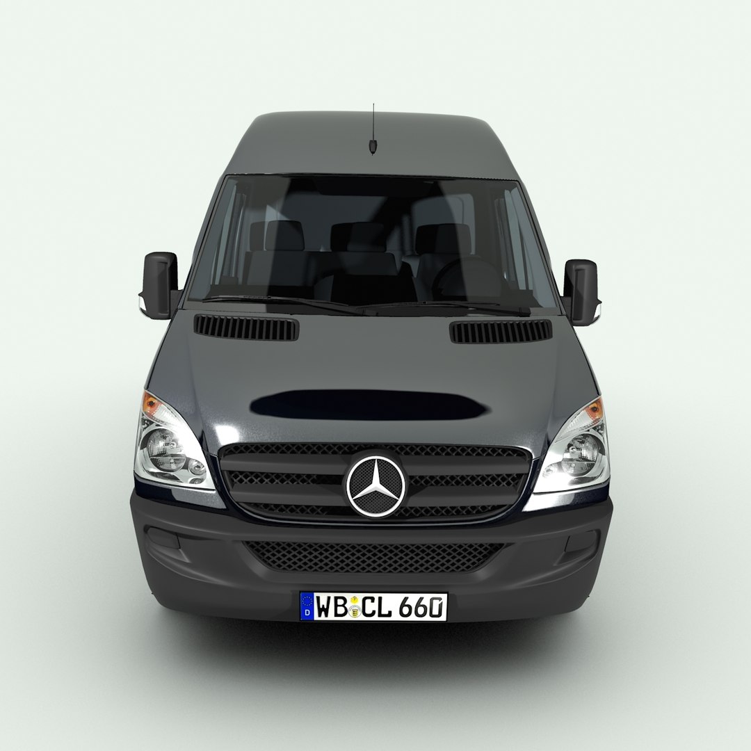 mercedes-benz sprinter long 3d model