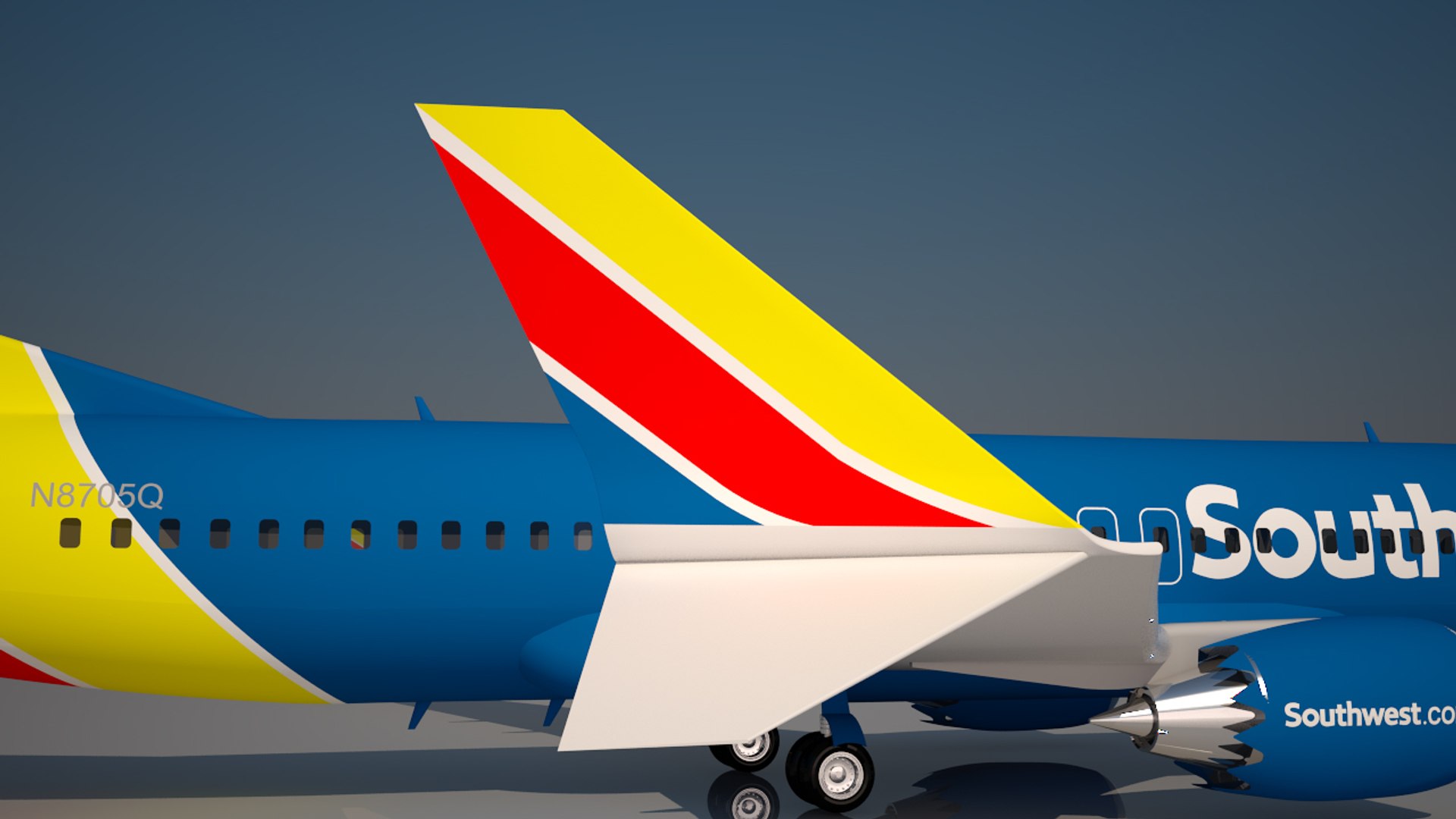 Southwest Airlines 737 Max 8 Model - TurboSquid 1725181