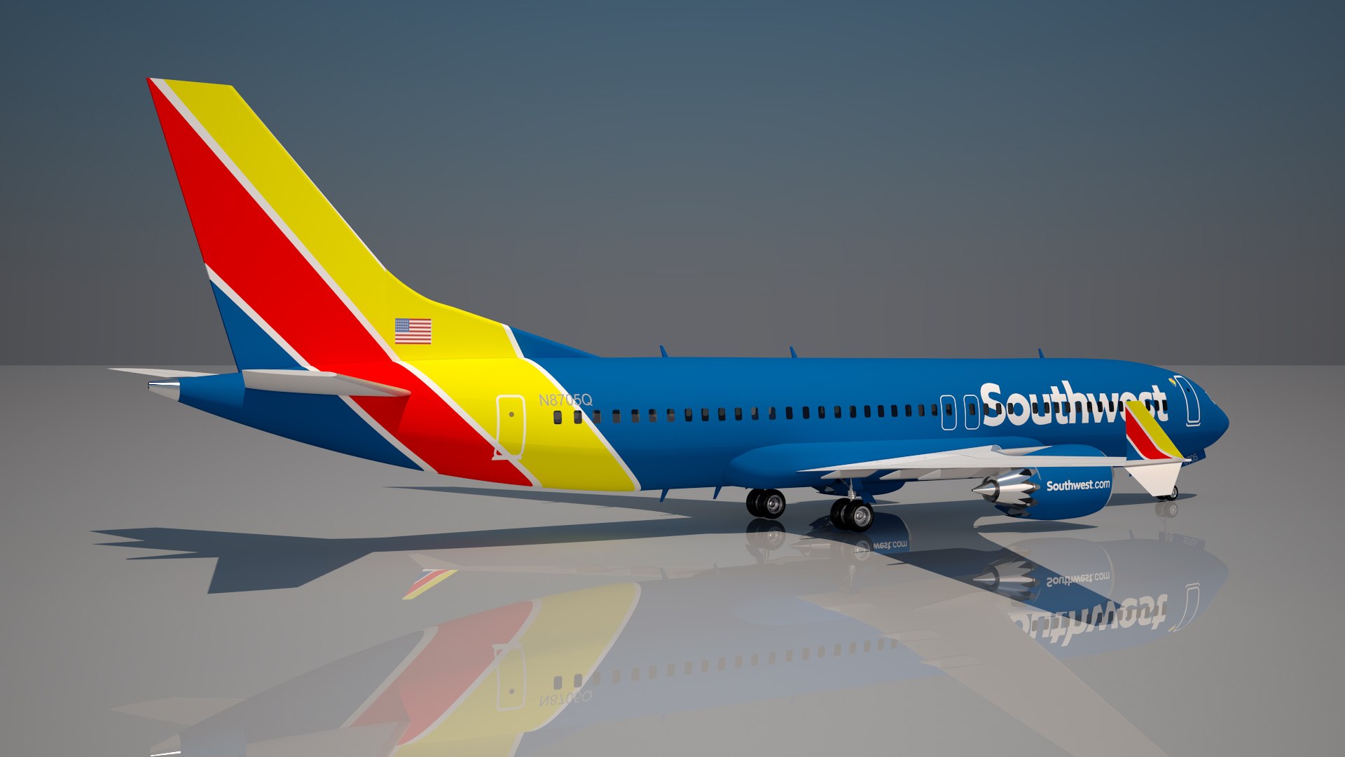 Southwest Airlines 737 Max 8 Model - TurboSquid 1725181