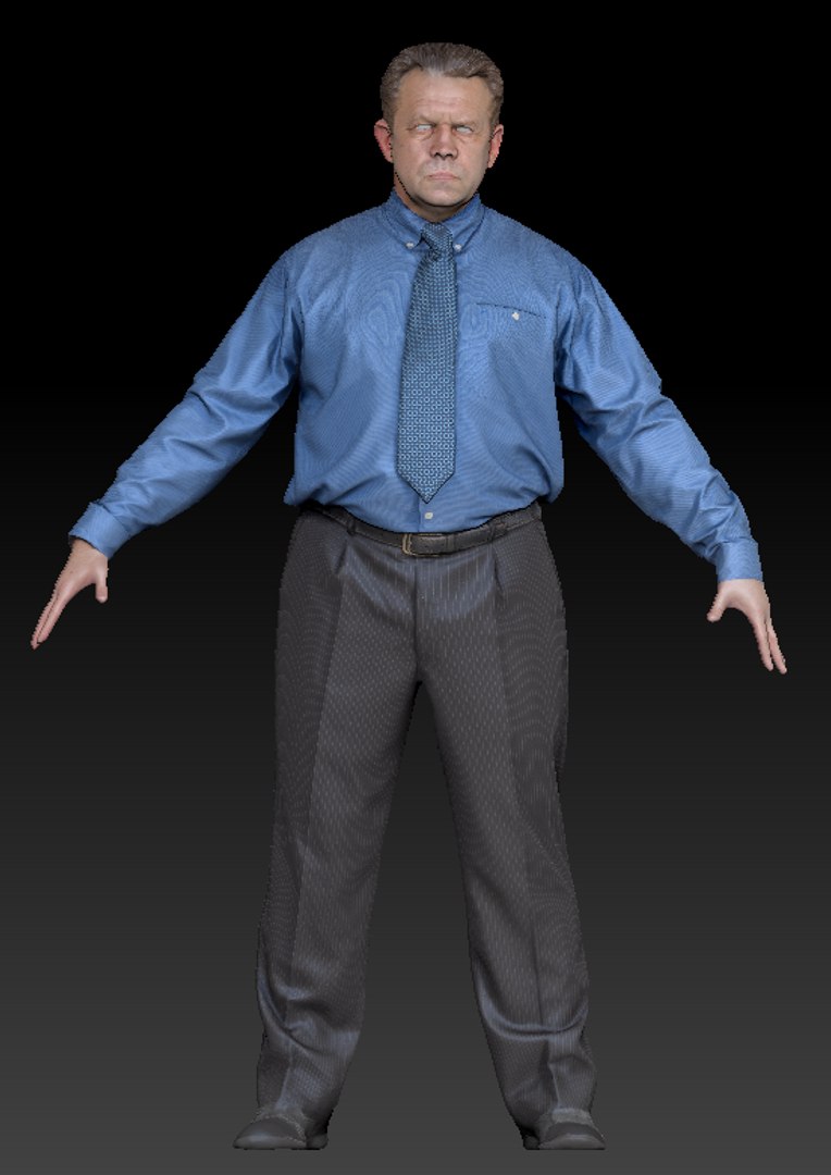 Photogrammetry Man Office Animation 3D - TurboSquid 1518390