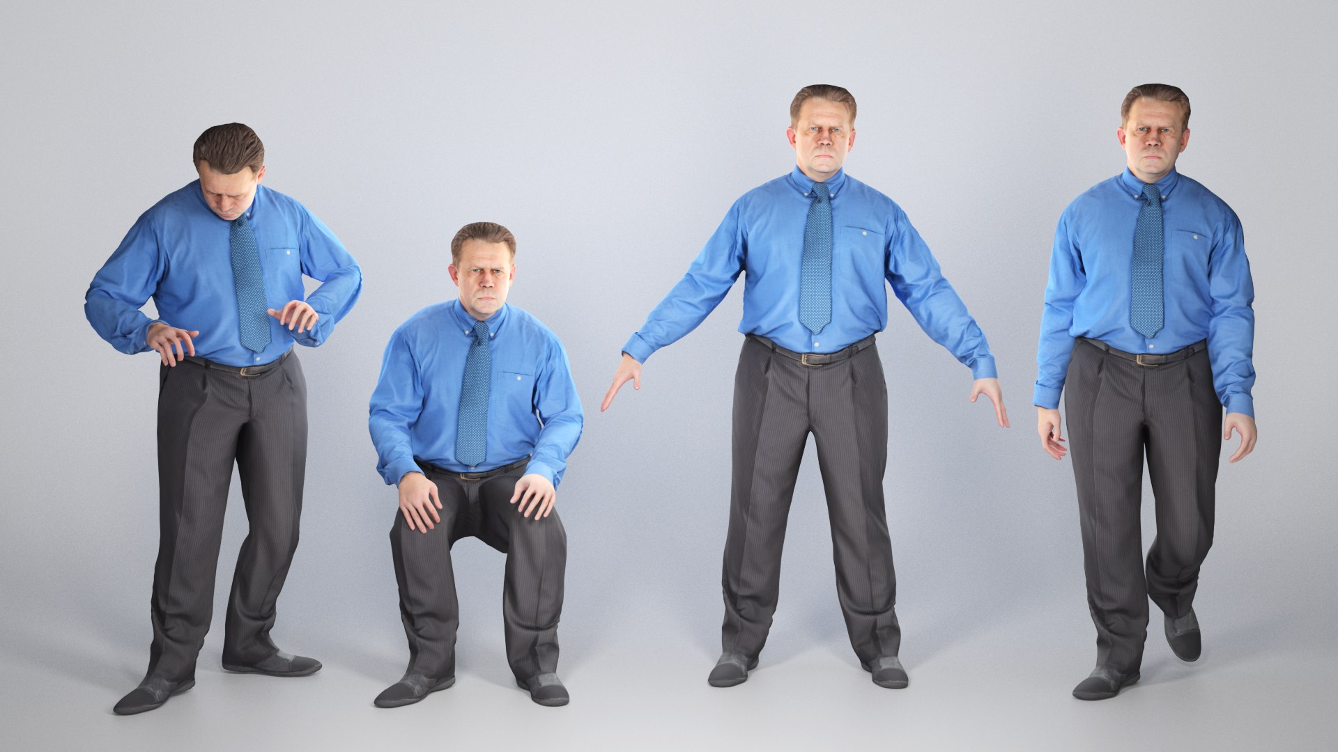 Photogrammetry Man Office Animation 3D - TurboSquid 1518390