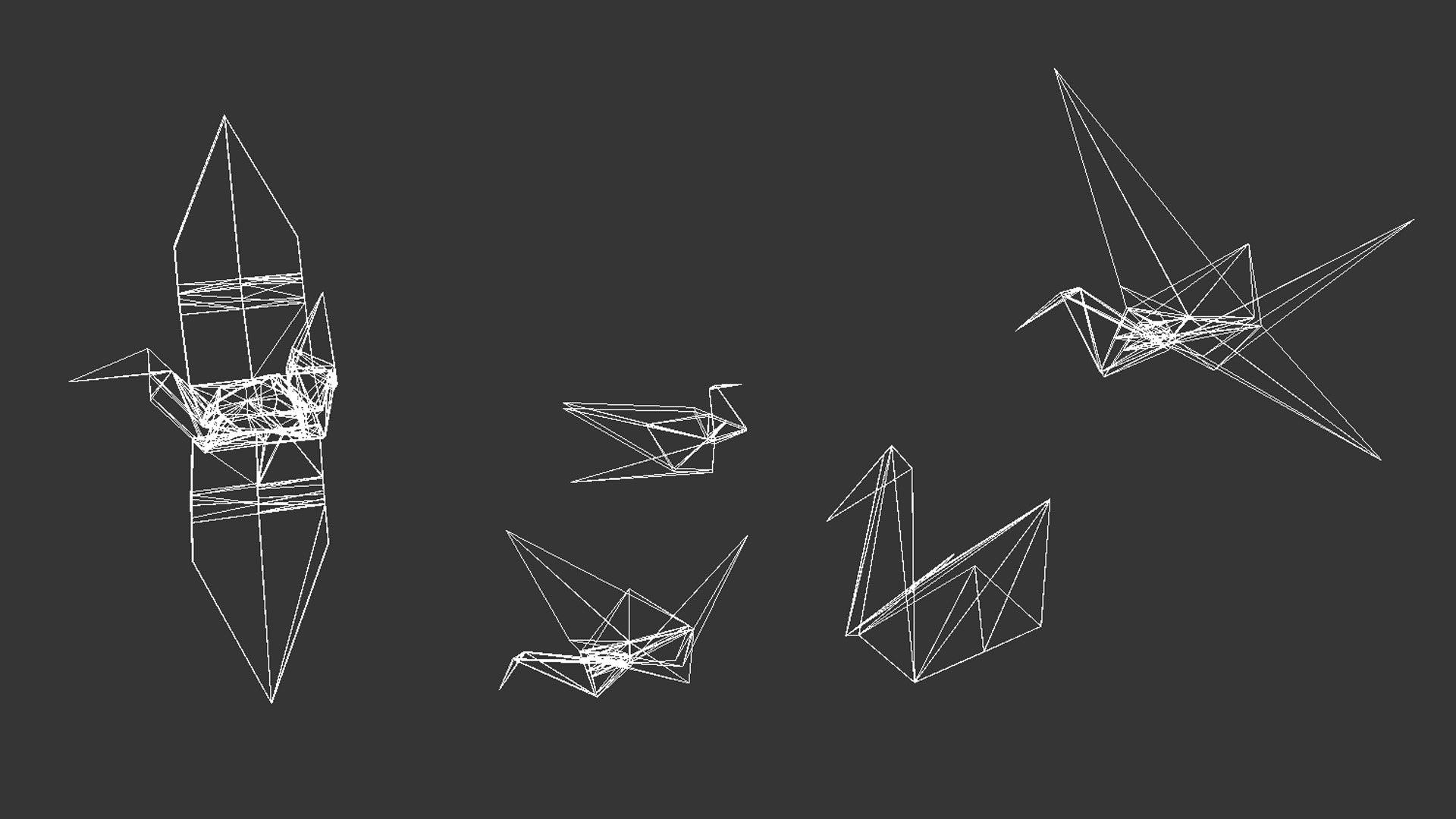 3D Origami Birds Model - TurboSquid 1747010