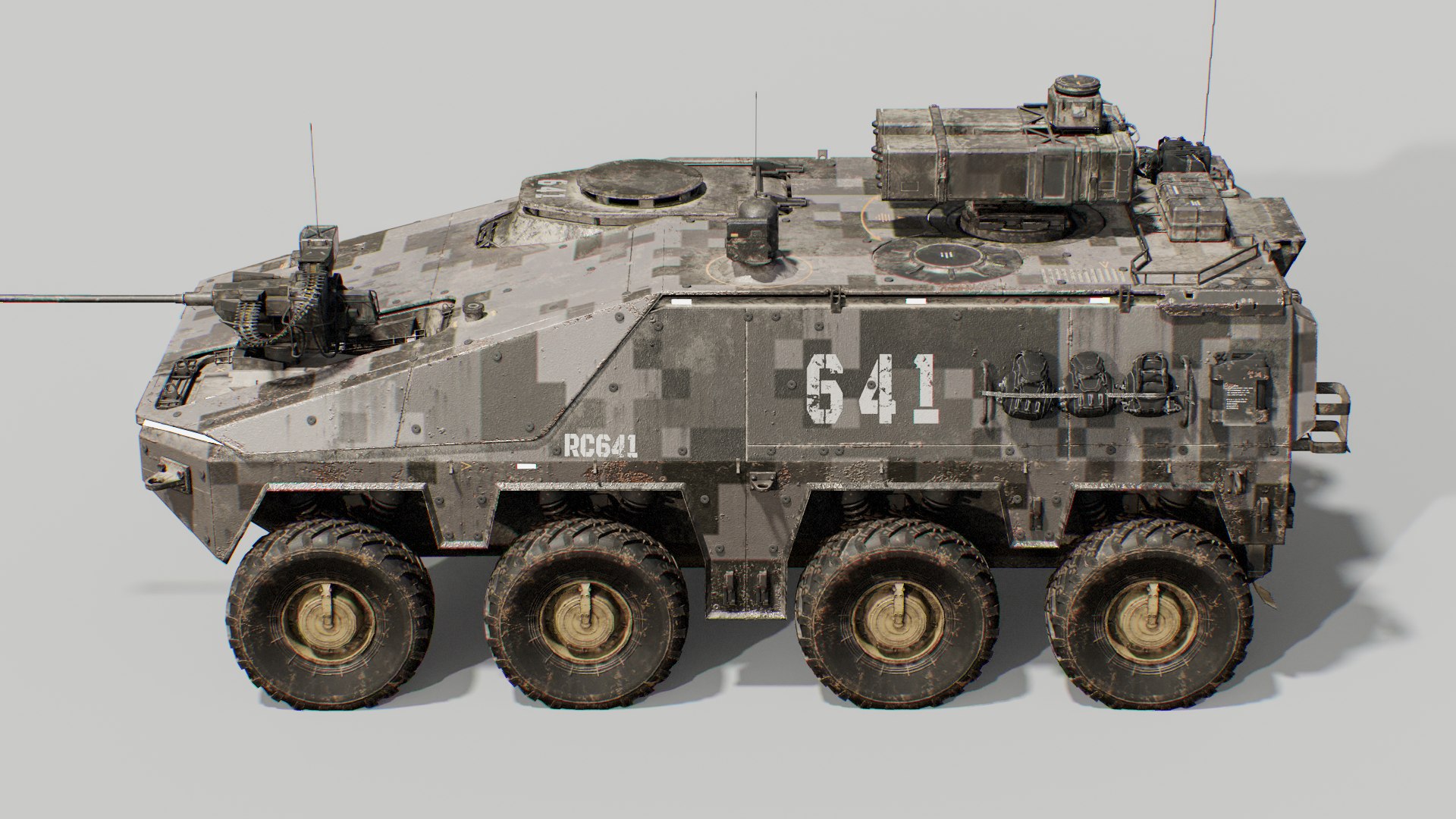 Sci Fi APC Low Poly SPP STL 3D - TurboSquid 2407037