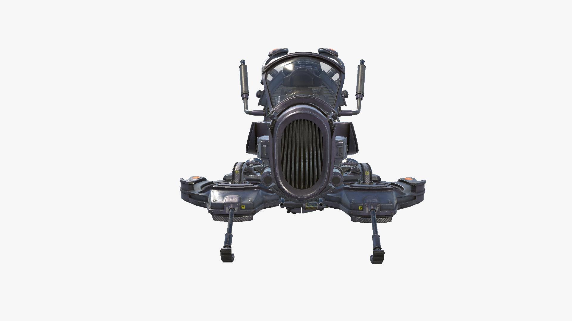 Sci-Fi Hovercraft Helicopter VTOL Tiltrotor Glider Plane Flying ...