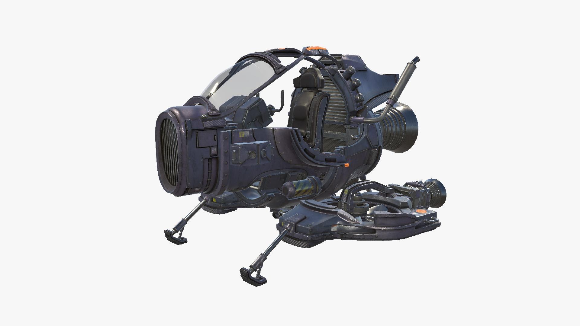 Sci-Fi Hovercraft Helicopter VTOL Tiltrotor Glider Plane Flying ...