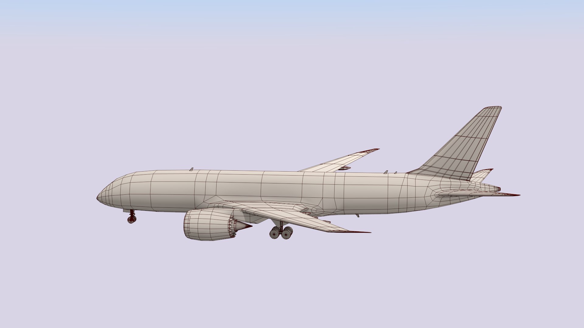 Free Boeing 787 8 1 3d Model