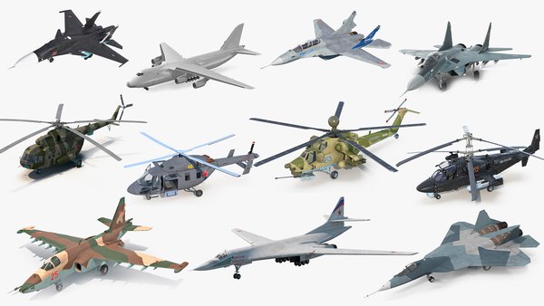 3D model Russian Military Aircrafts Collection 4 - TurboSquid 1999995