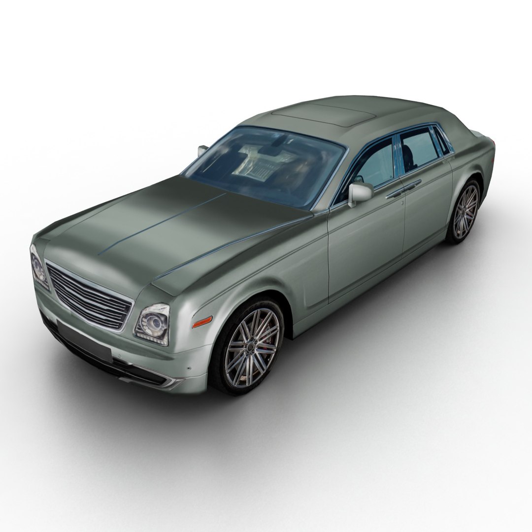 3d Generic Luxury Sedan Model
