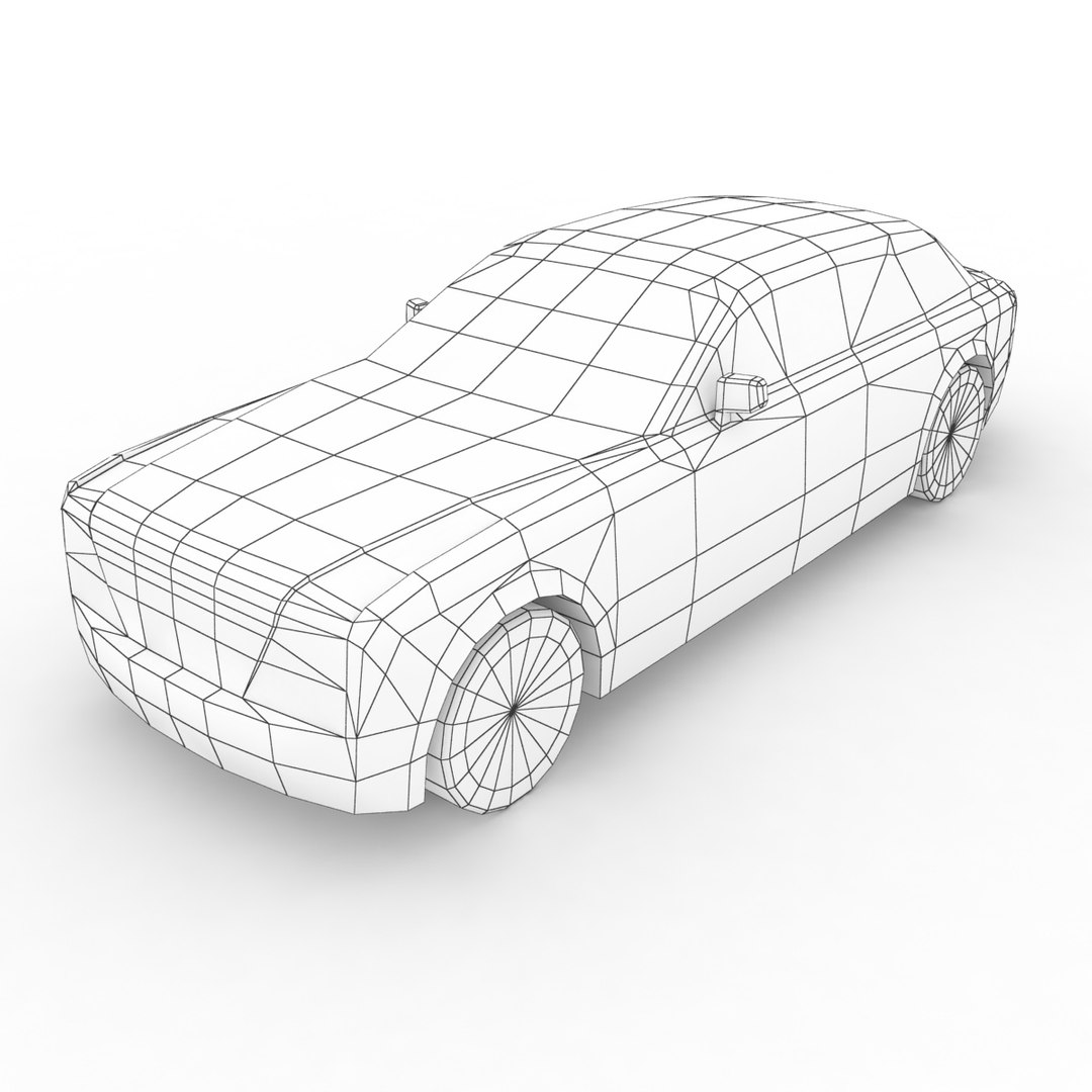 3d Generic Luxury Sedan Model