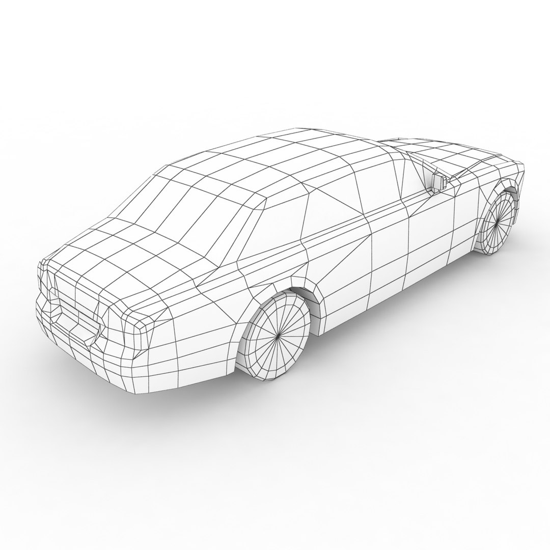 3d Generic Luxury Sedan Model