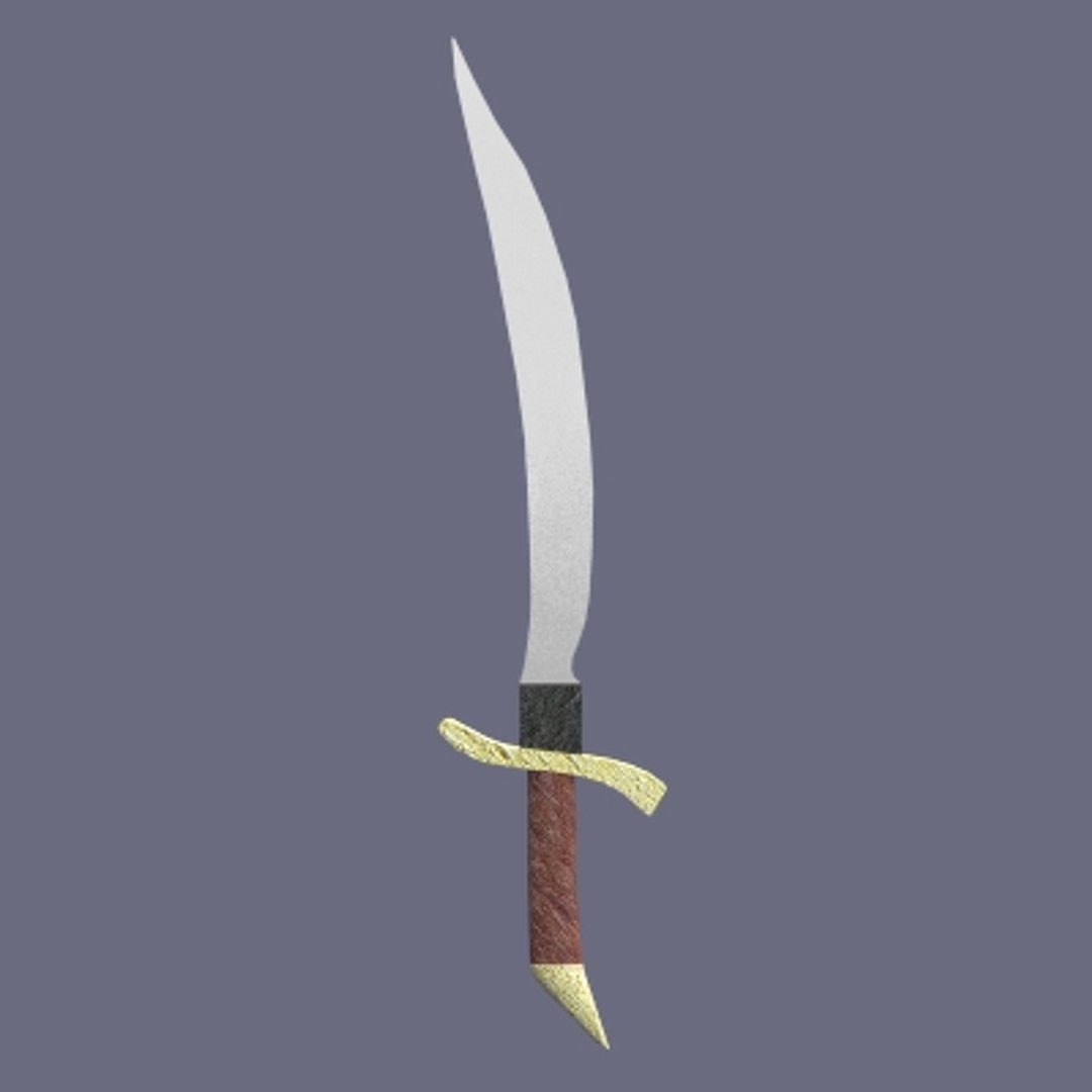 gilded sword 3d model