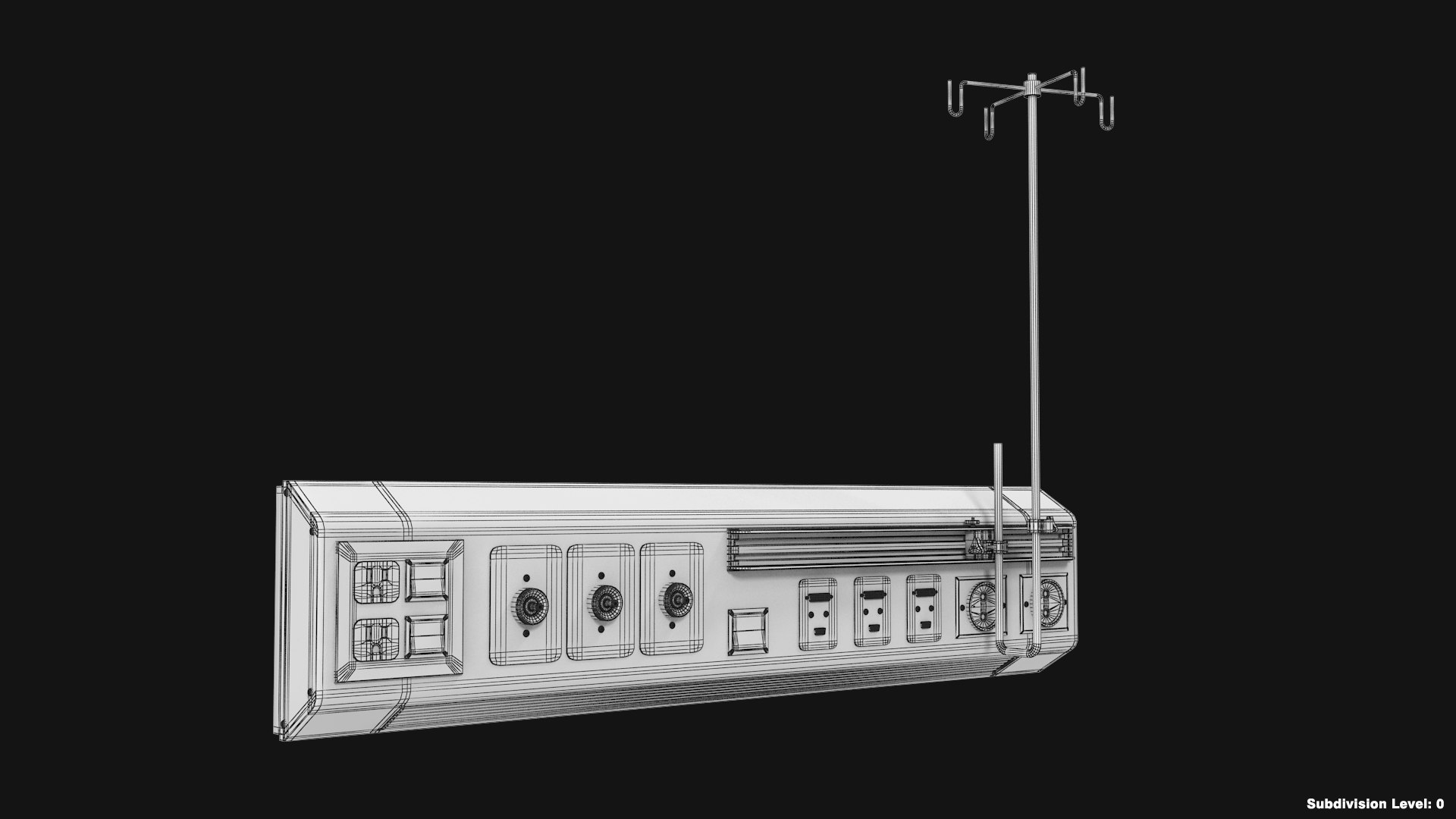 3D Medical Bed Head Unit - TurboSquid 2075737