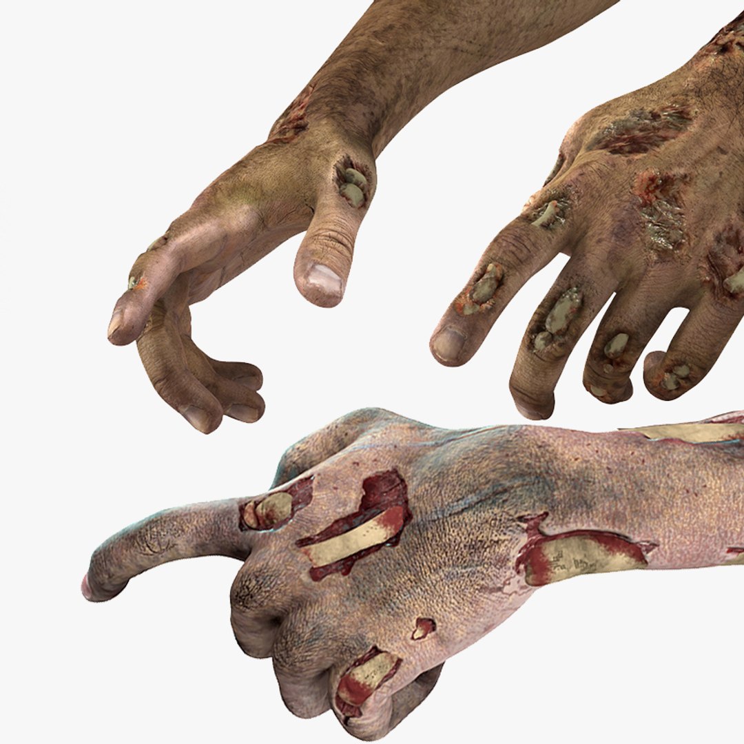 zombie hands projection