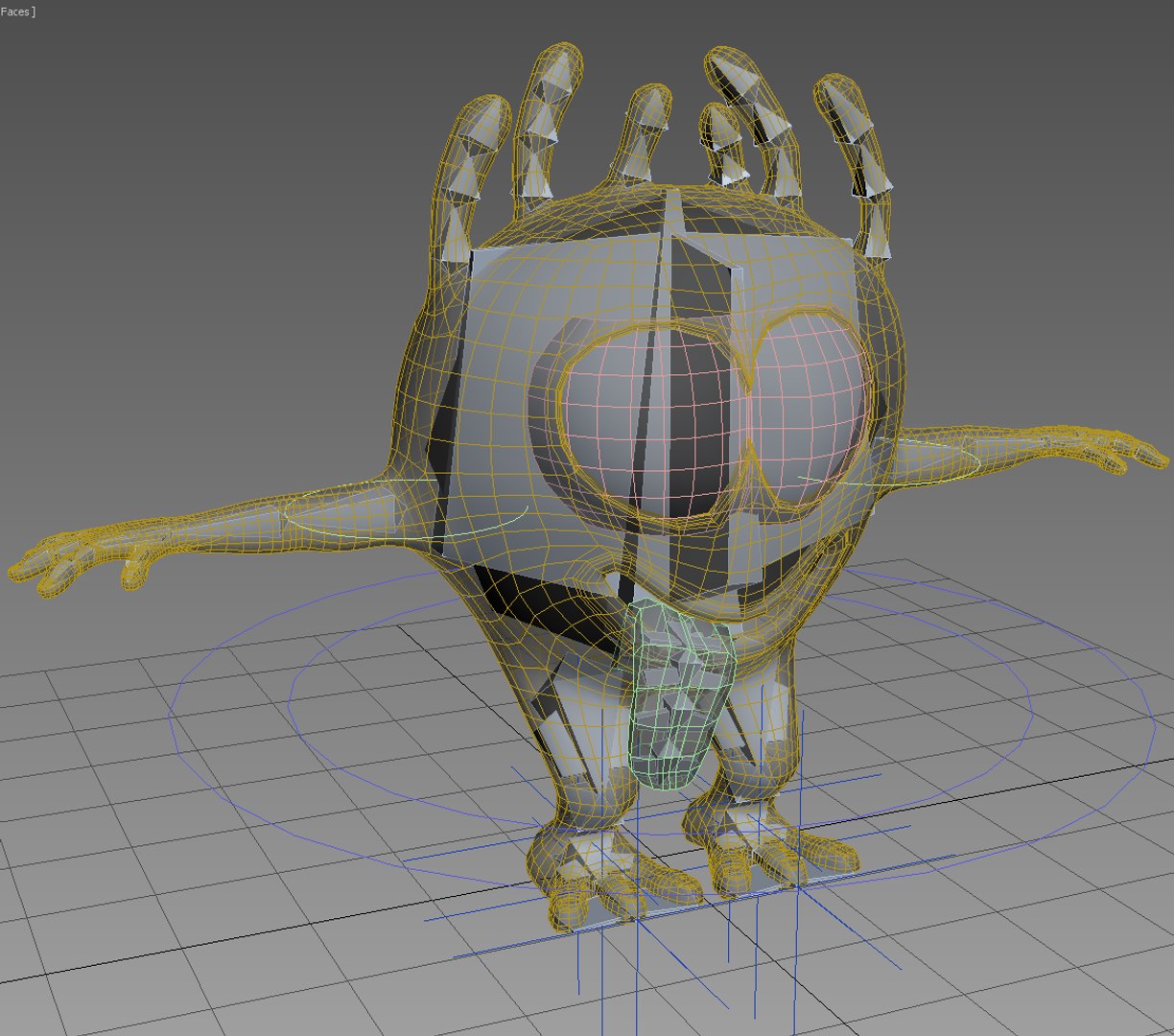 Funny Toon Character 3d Model