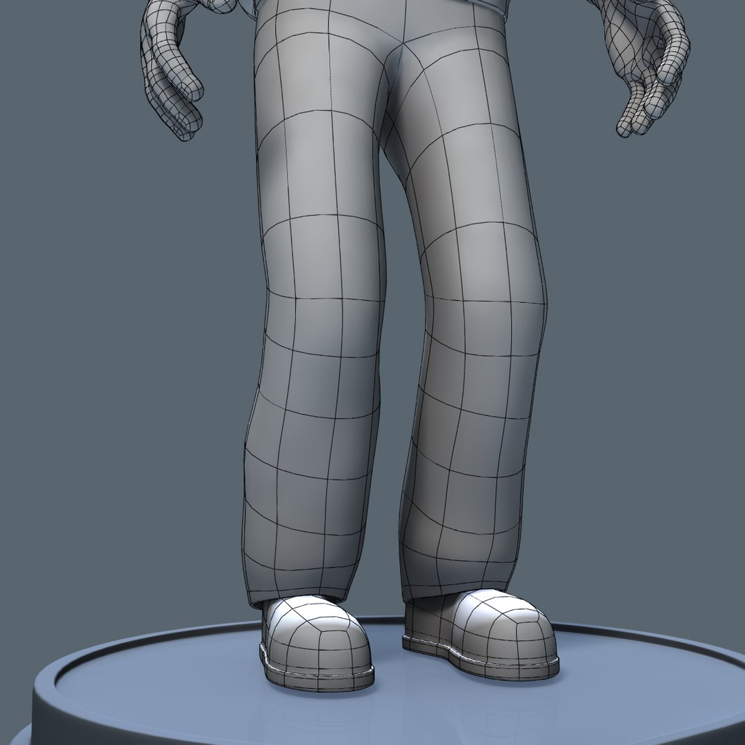 3ds max young male character