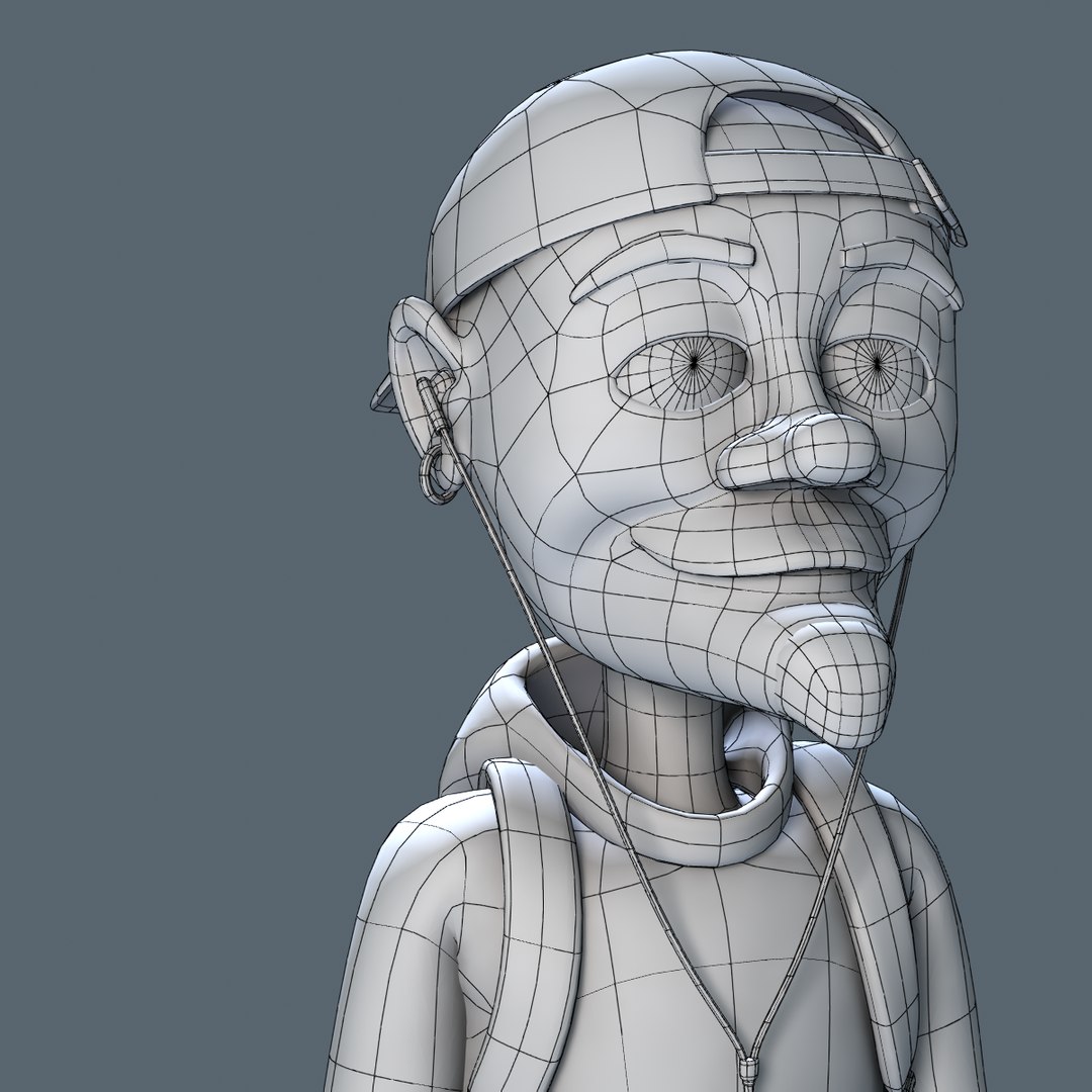 3ds max young male character