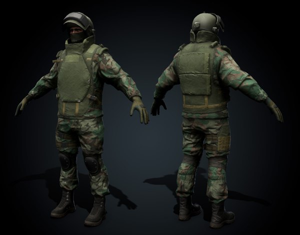 Army man 3D model - TurboSquid 1679422