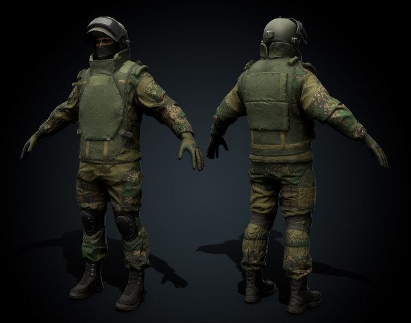 Army man 3D model - TurboSquid 1679422