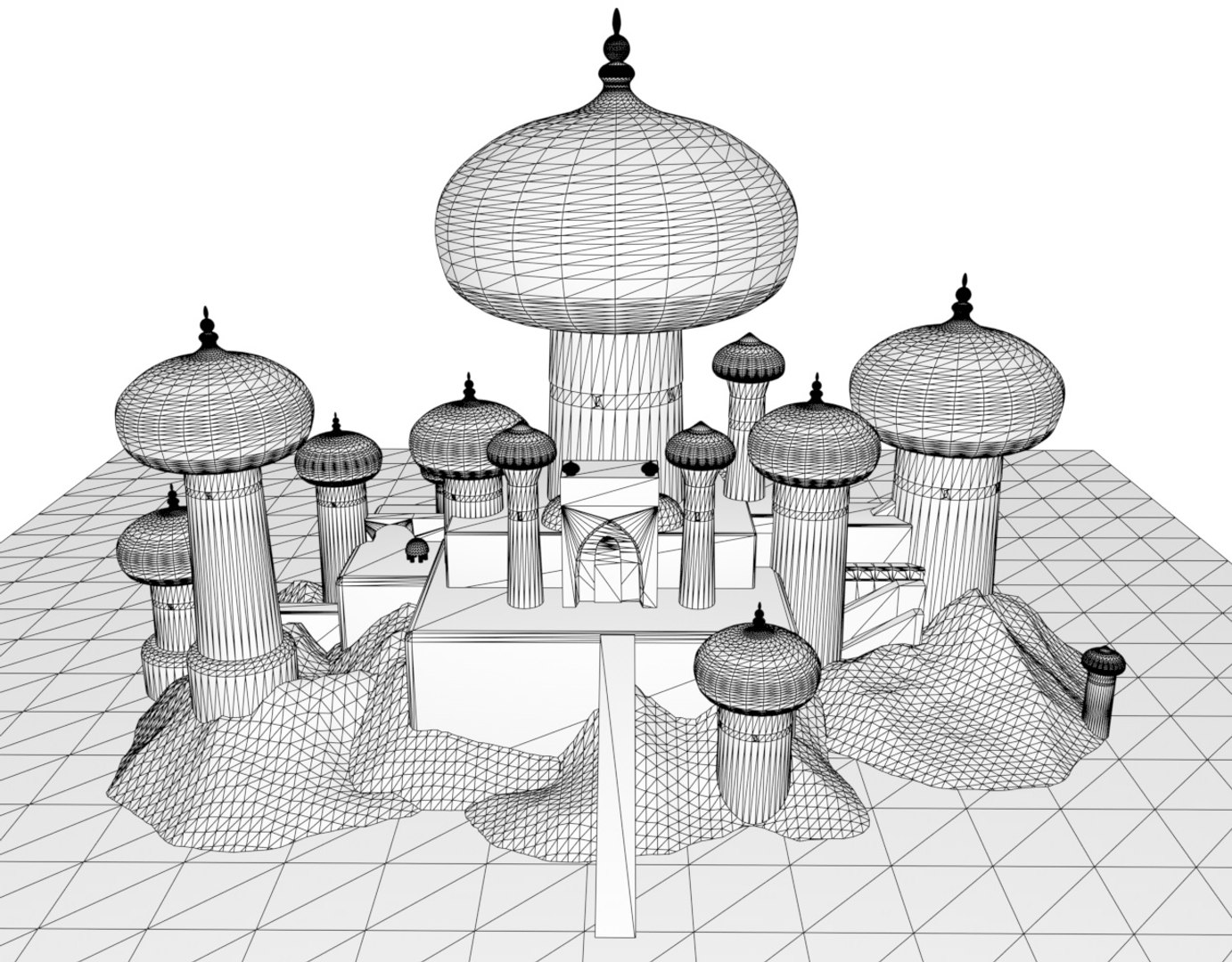 3D Sultan S Palace - TurboSquid 1470325